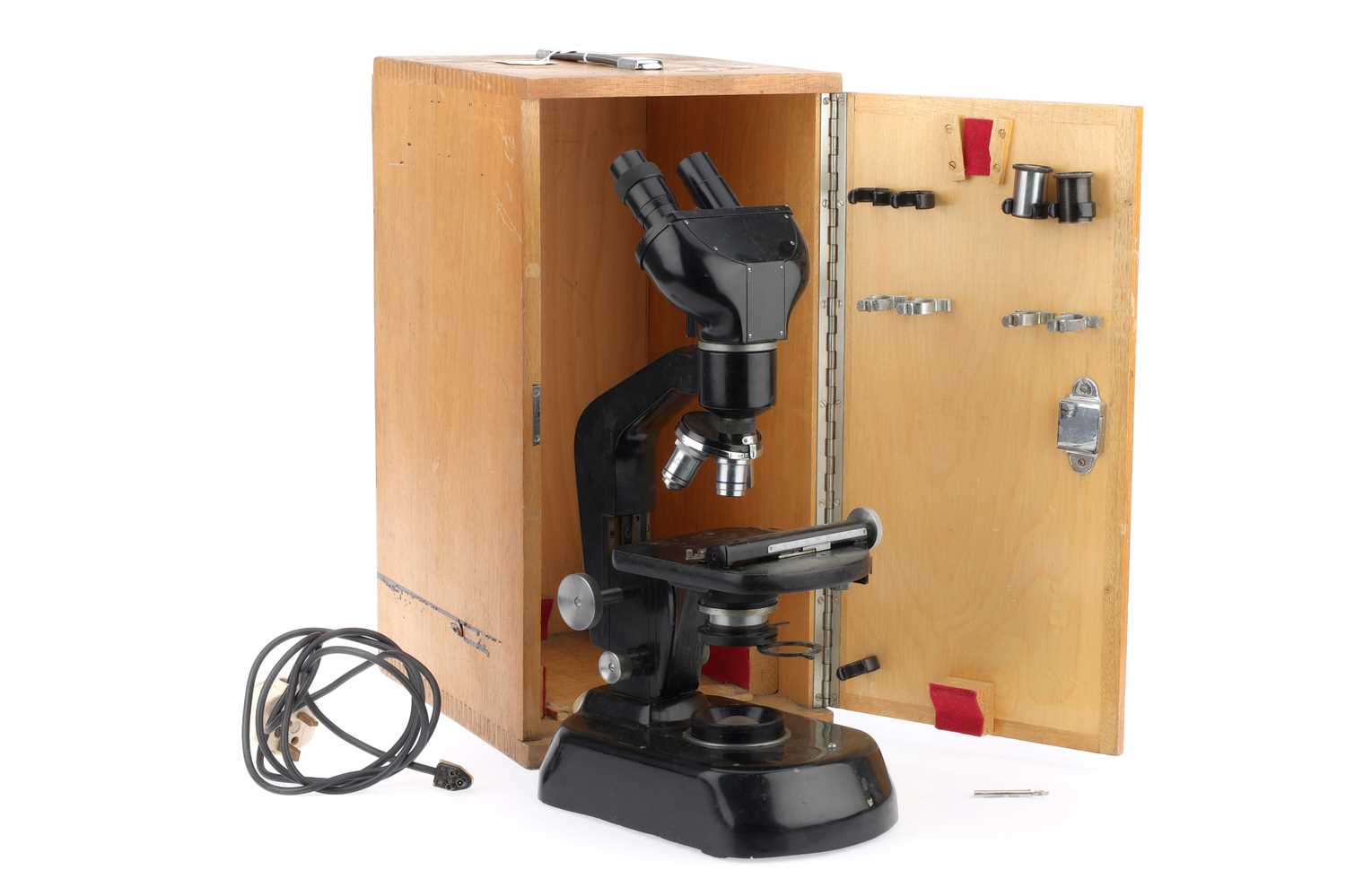 Lot 669 - A Watson Binocular Microscope,