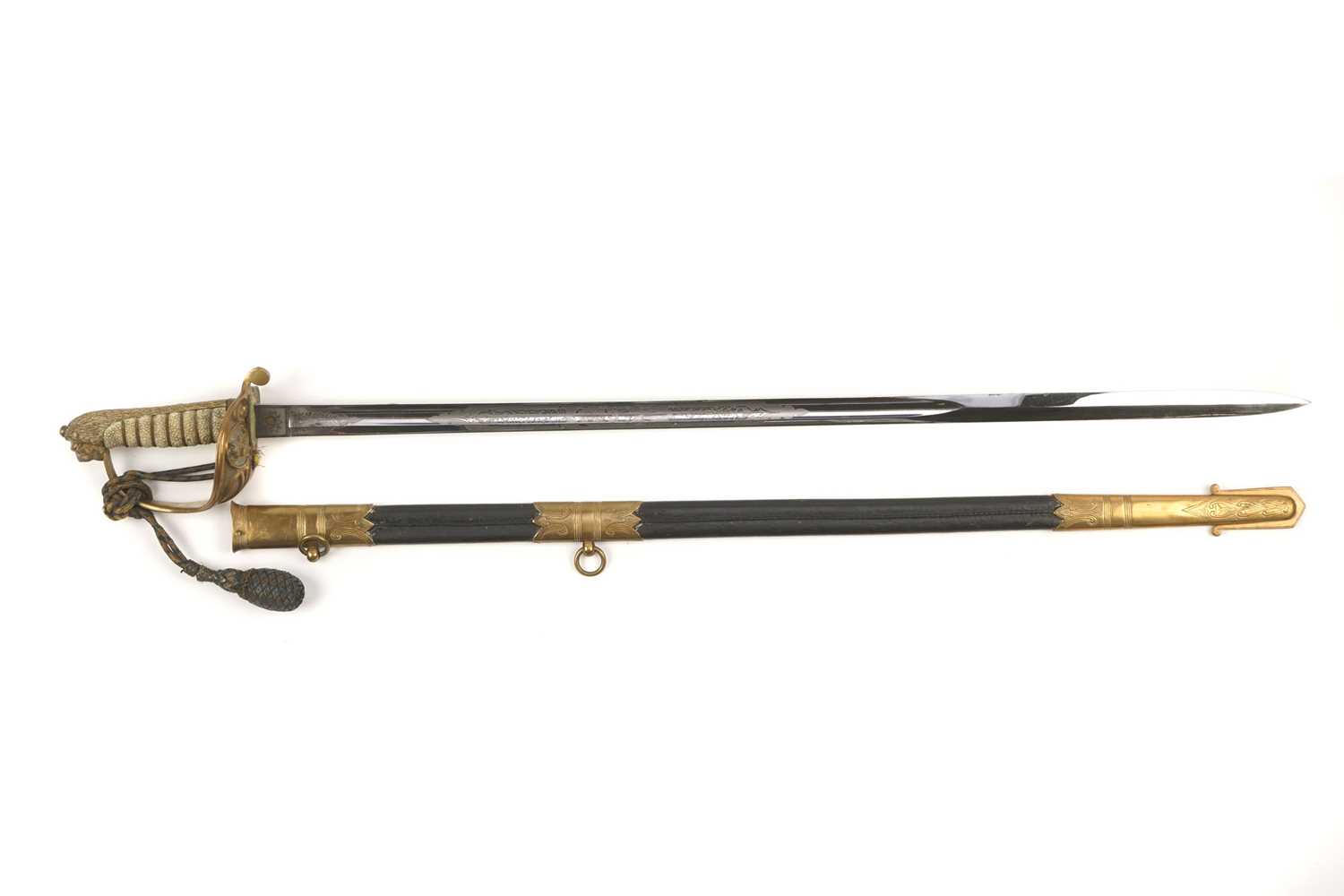 Lot 431 - British Naval Officers Pattern 1827 Sword,