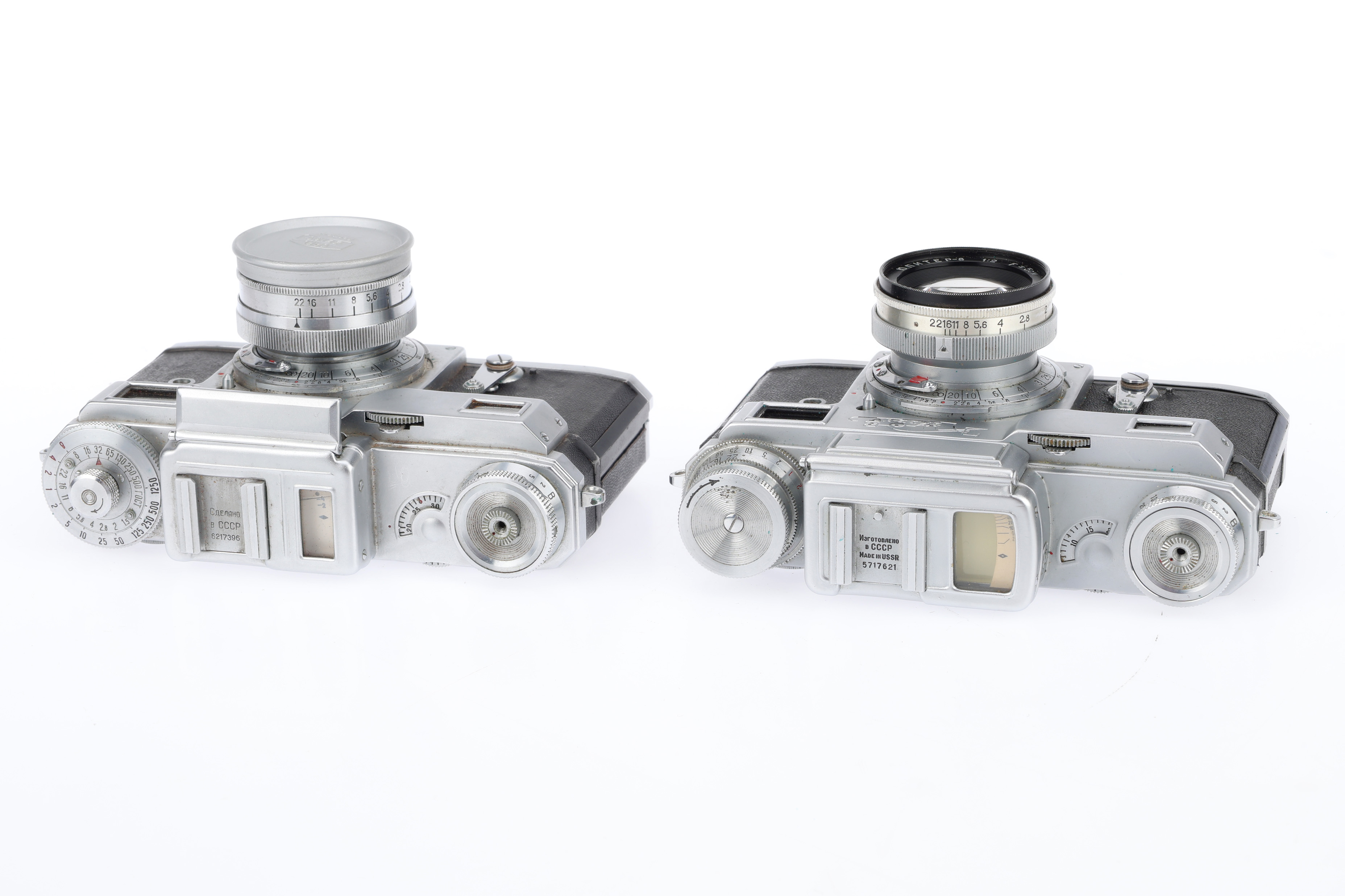 Lot 44 - A Pair of Kiev Rangefinder Cameras,