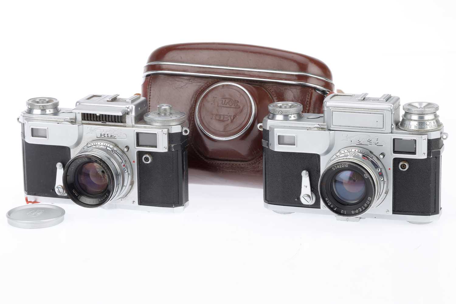 Lot 44 - A Pair of Kiev Rangefinder Cameras,