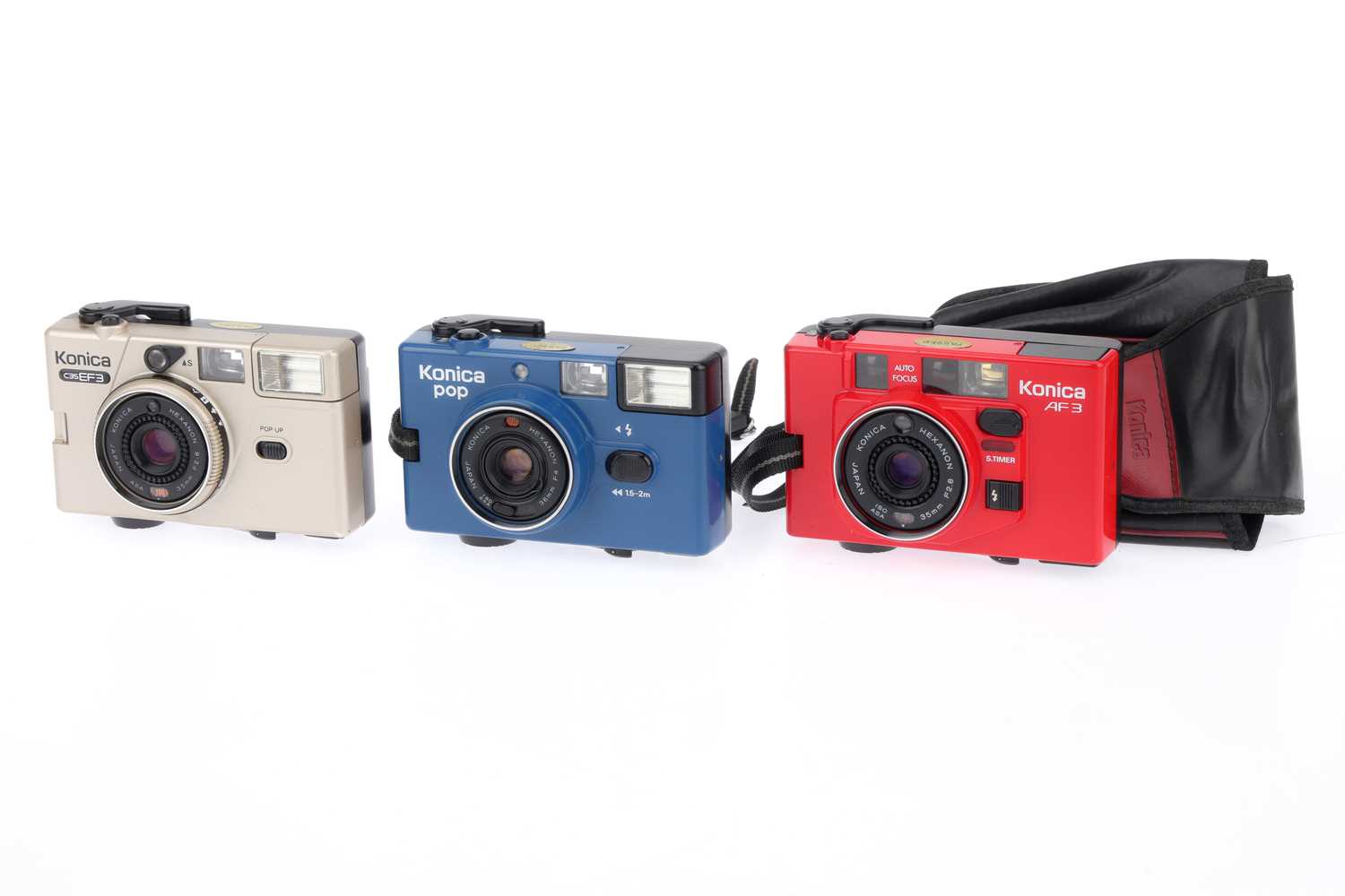 Lot 41 - A Group of Konica Pop Compact Cameras,