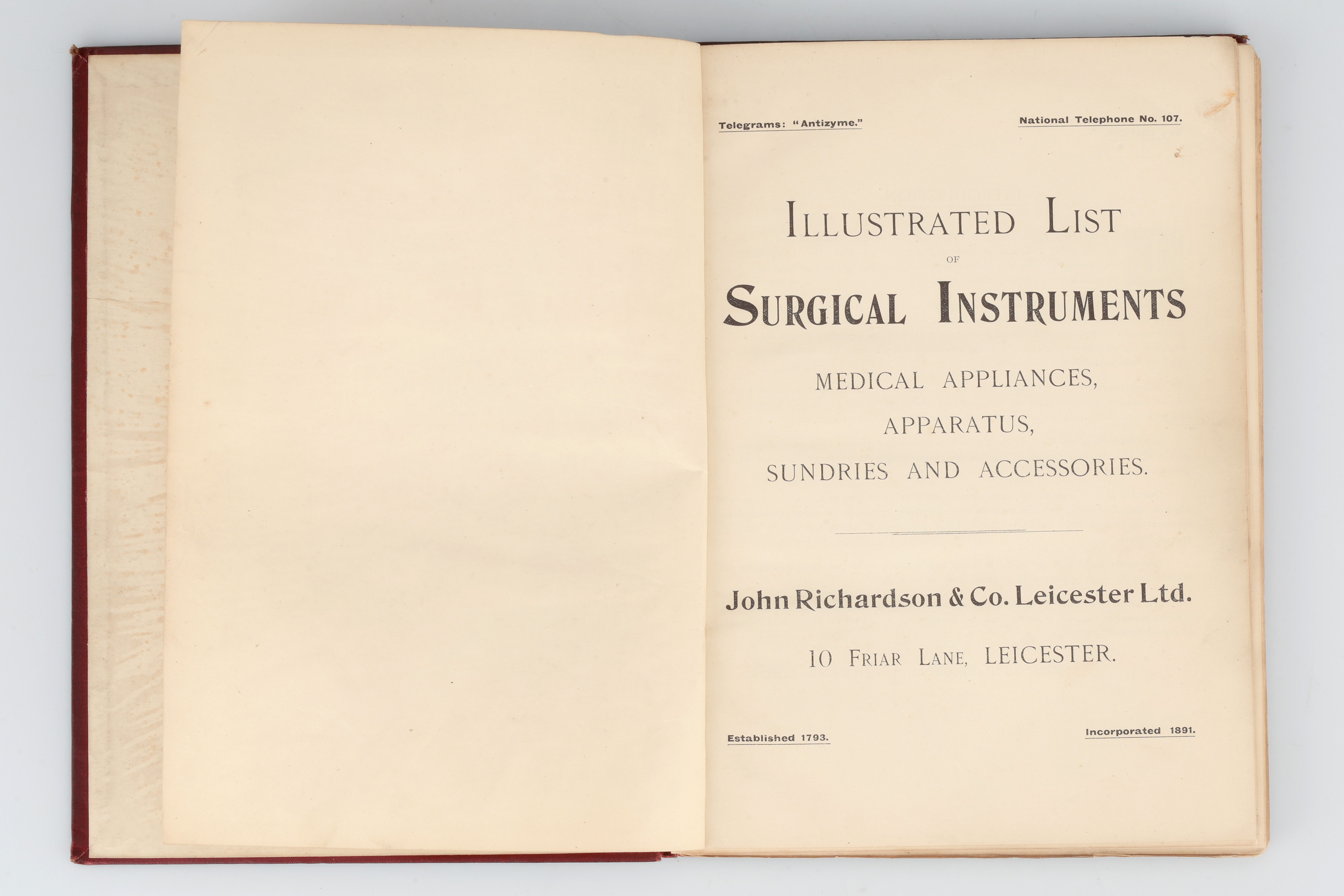 Lot 457 - A Victorian Surgical Instrument Catalogue,