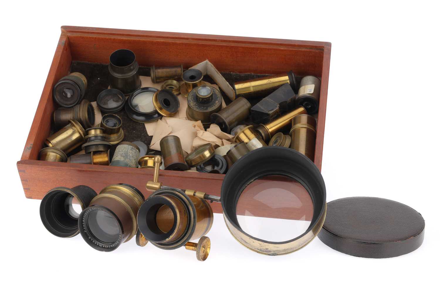 Lot 439 - A Selection of Brass Lenses,