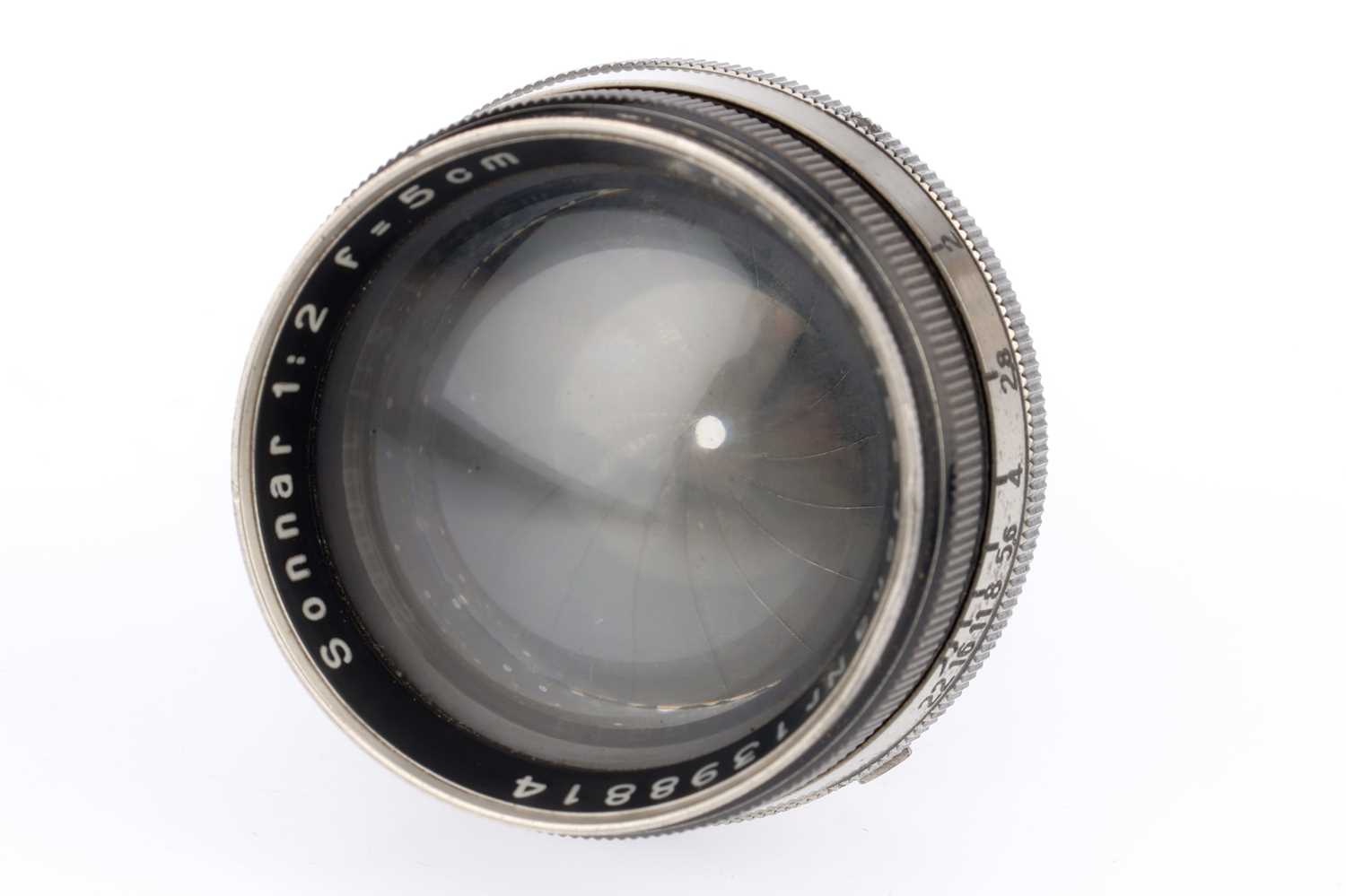 Lot 193 - A Carl Zeiss Jena Sonnar f/2 5cm Camera Lens,