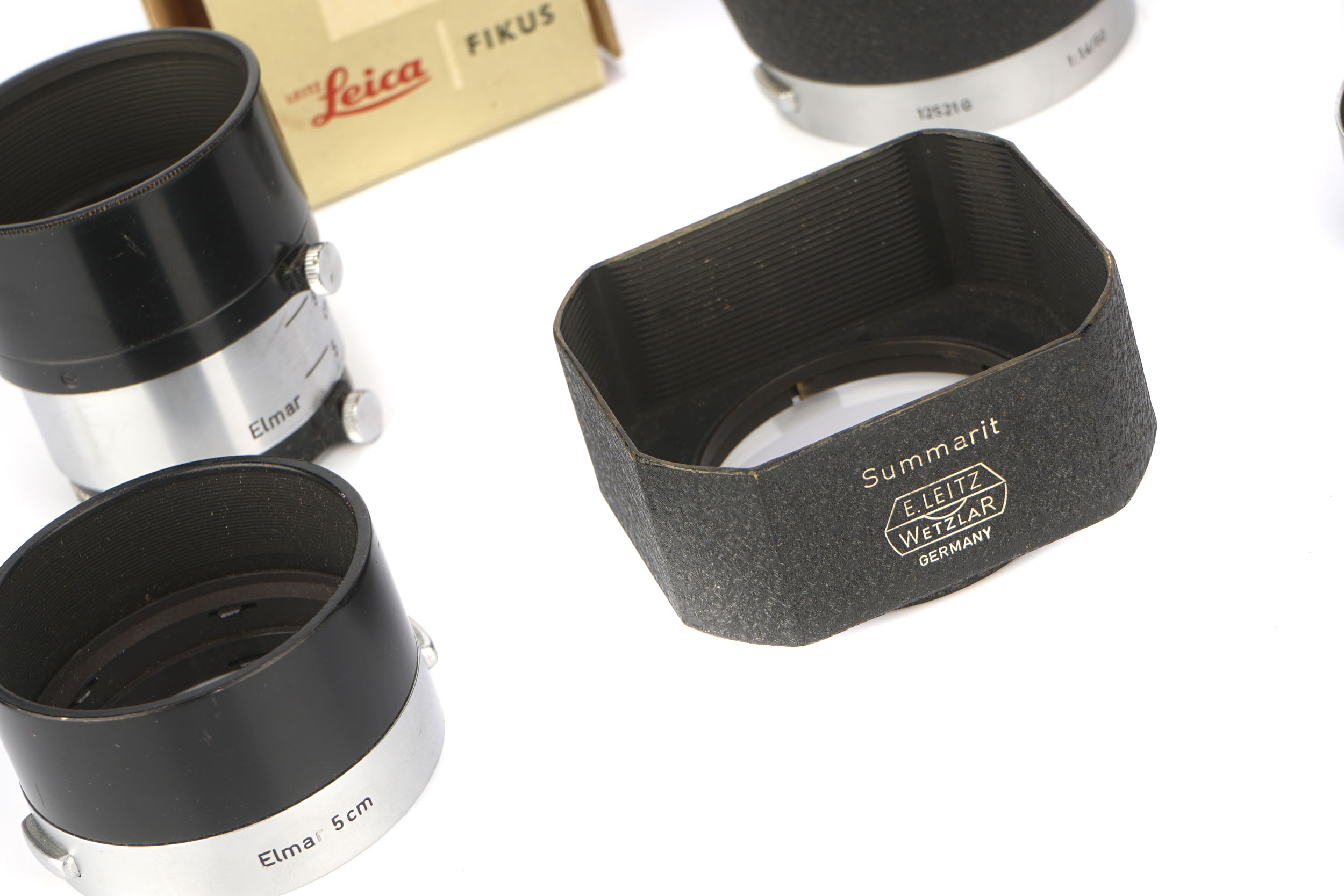 Lot 93 - A Selection of Leitz Lens Hoods,