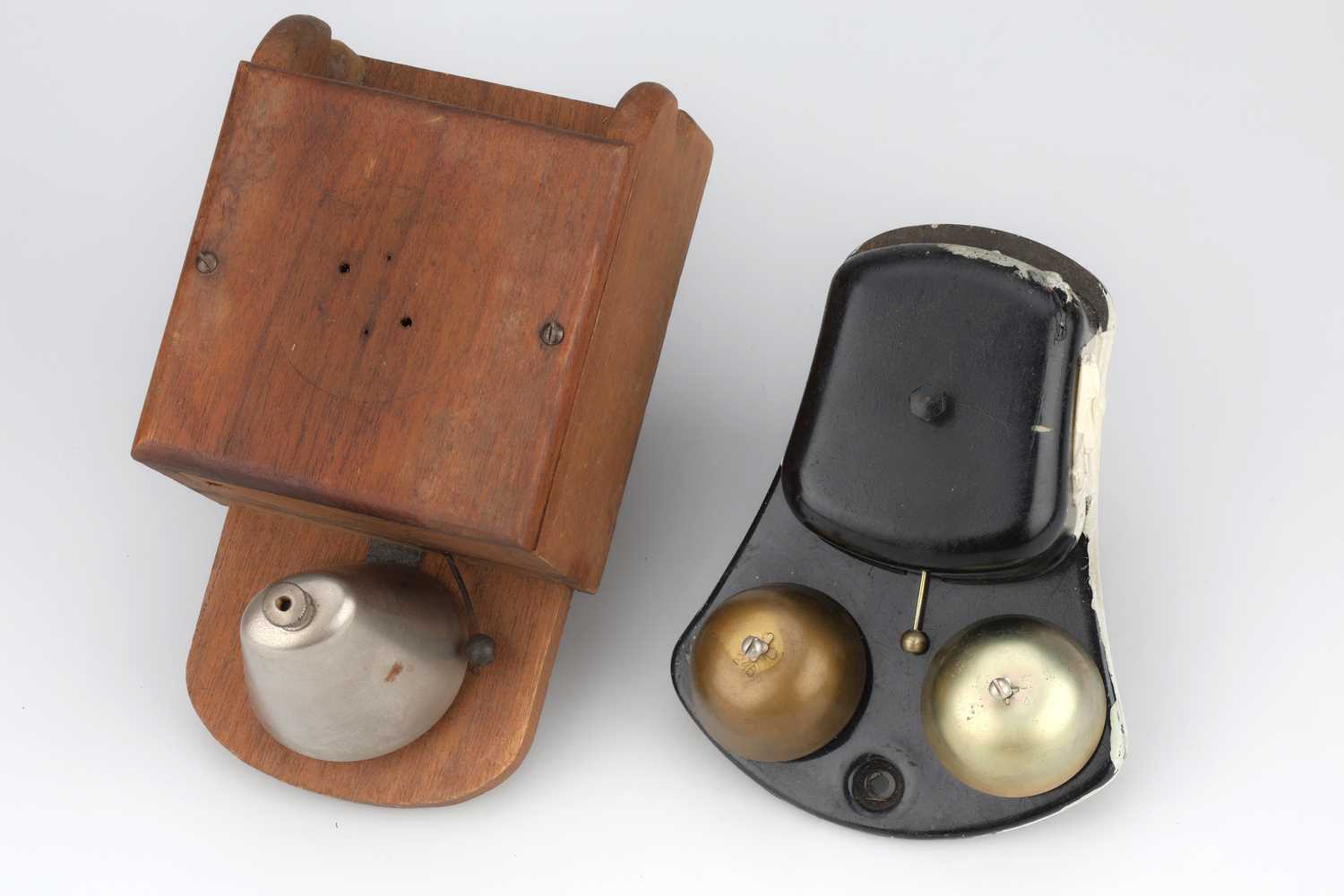 Lot 384 - A Pair of Wall Mount Bell Sets,