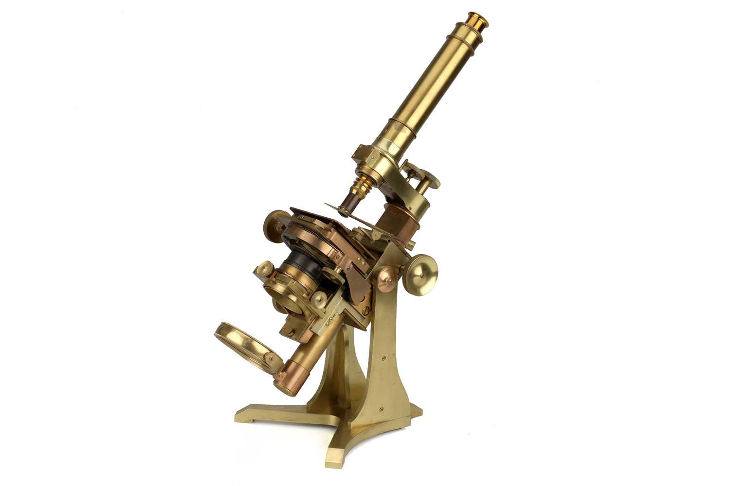 Lot 224 - Large Ross No.1 Compound Microscope,