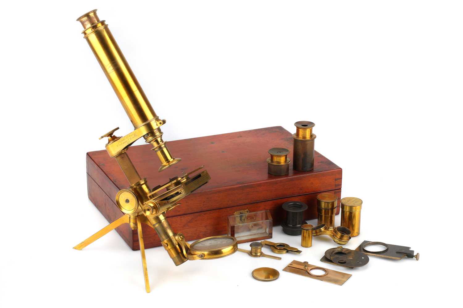 Lot 225 - The First Folding Microscope by Smith & Beck,