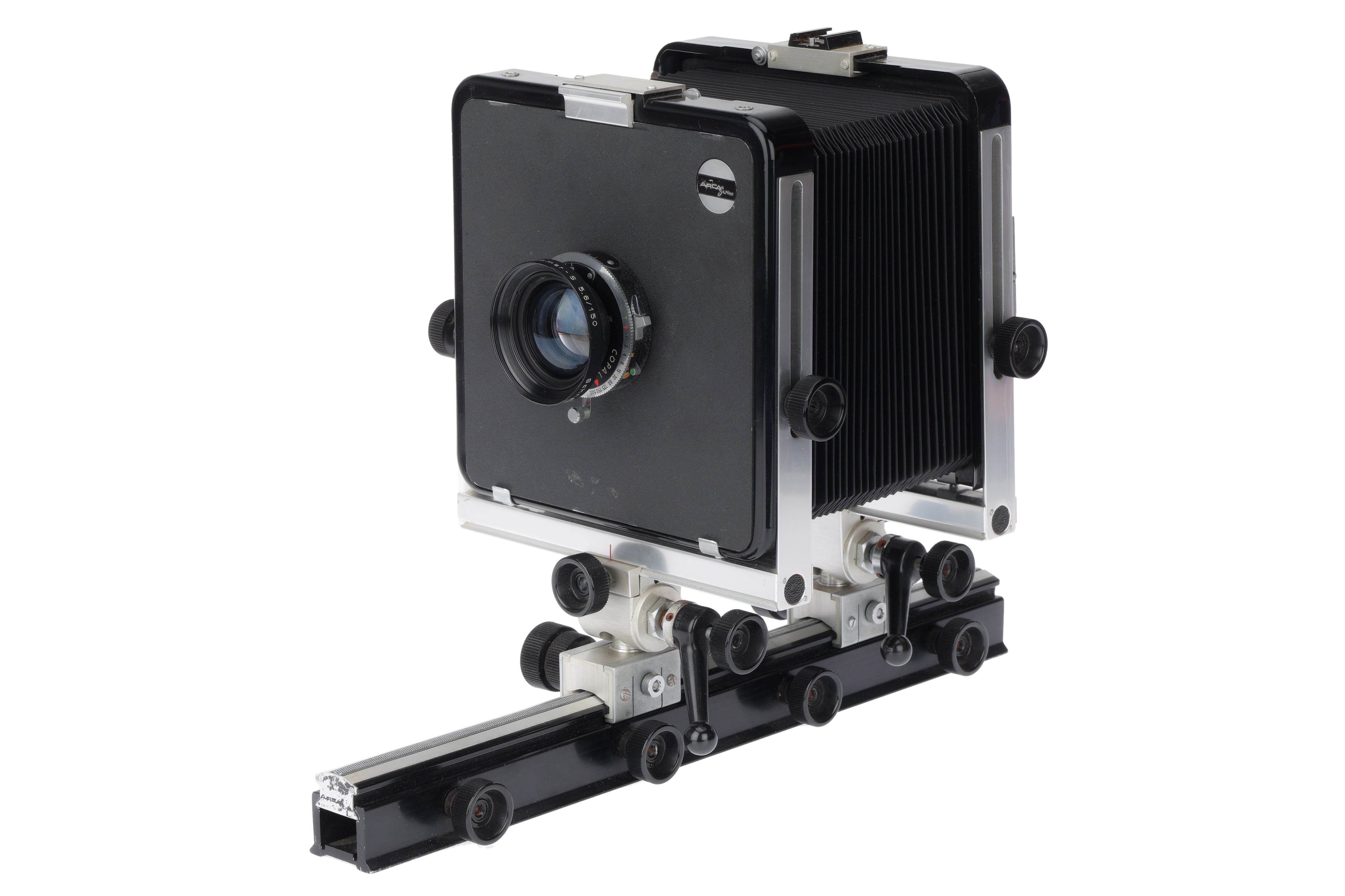 Lot 128 - An Arca Swiss 4x5" Monorail Camera Outfit,