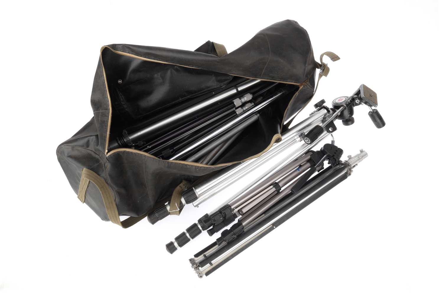 Lot 327 - A Selection of Tripods and Heads,