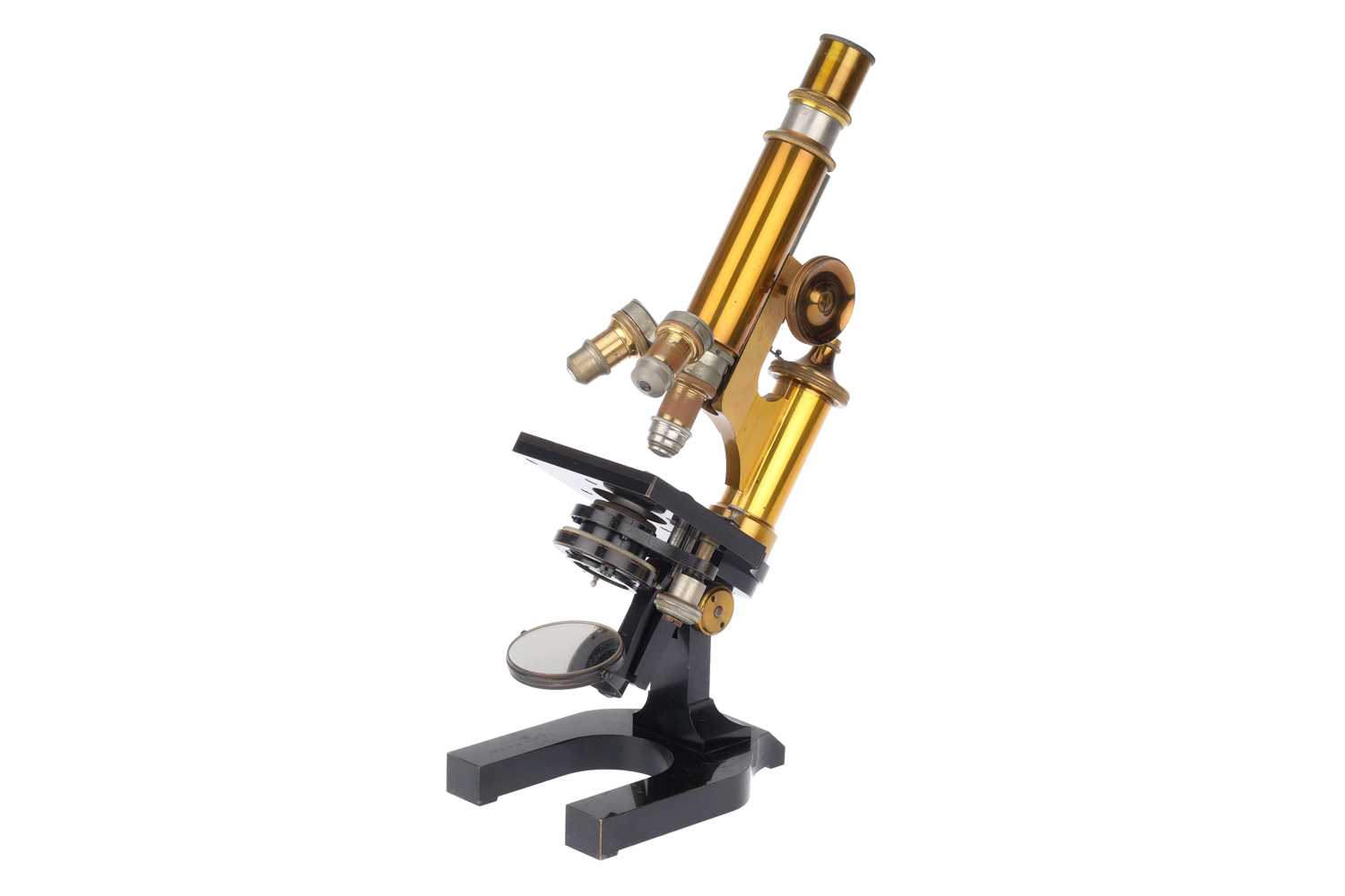 Lot 401 - A Good Compound Microscope By Leitz,