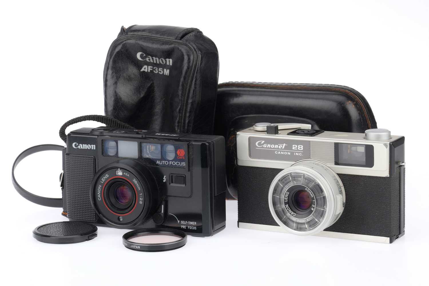 Lot 150 - A Pair of Canon 35mm Film Cameras,