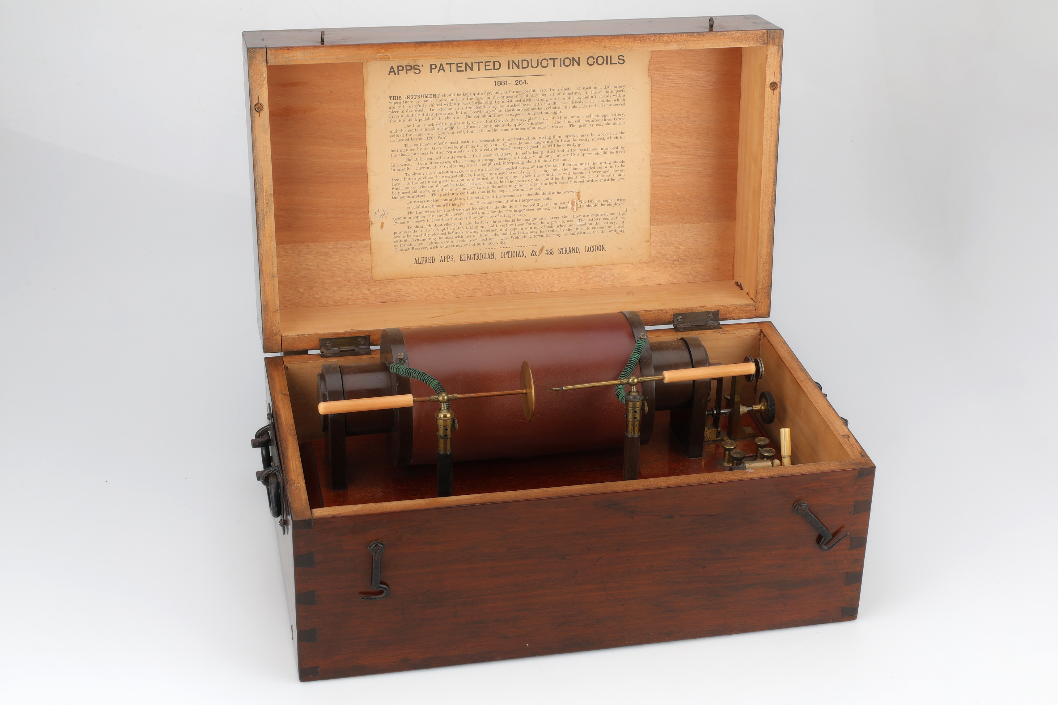 Lot 265 - Victorian Induction Coil, Alfred Apps,