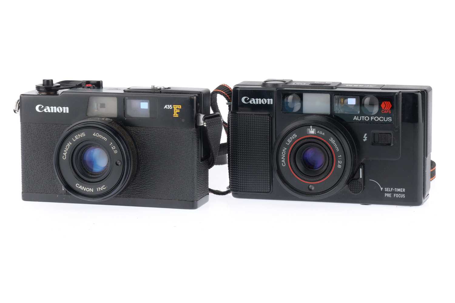 Lot 143 - A Pair of Canon Compact Cameras,