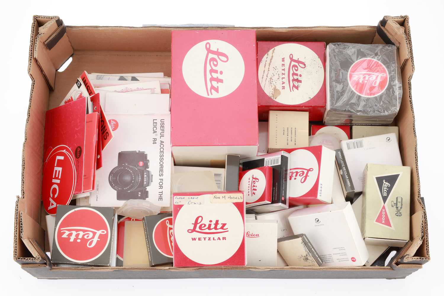 Lot 28 - A Selection of Leica Literature and Packaging,