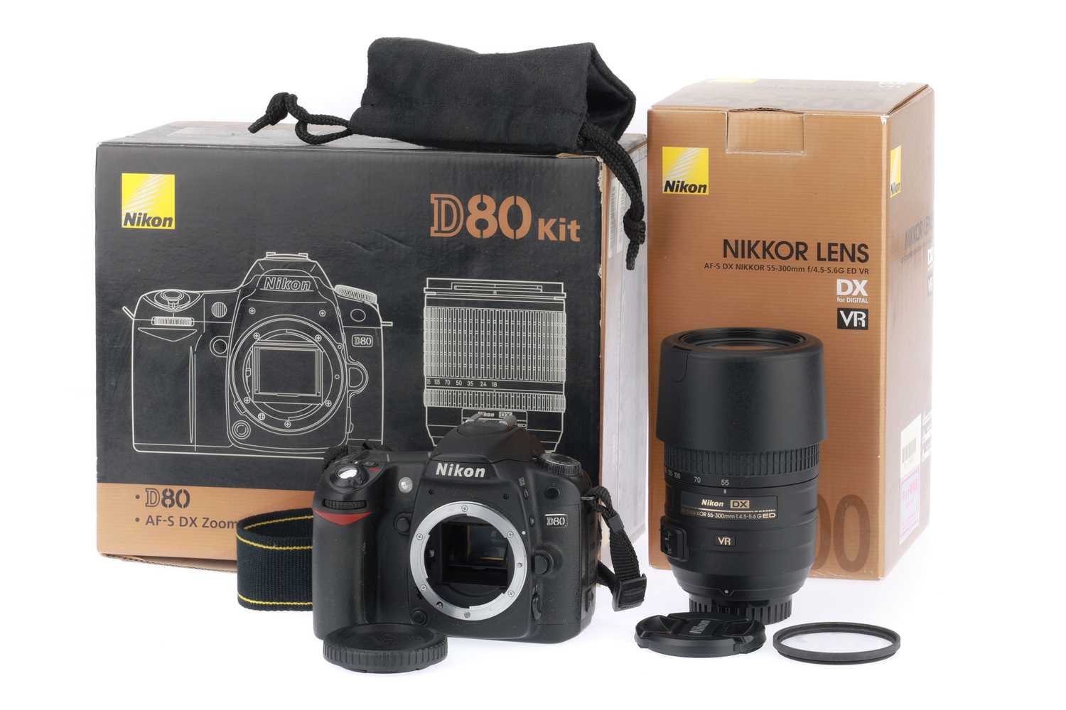 Lot 130 - A Nikon D80 35mm SLR Camera,