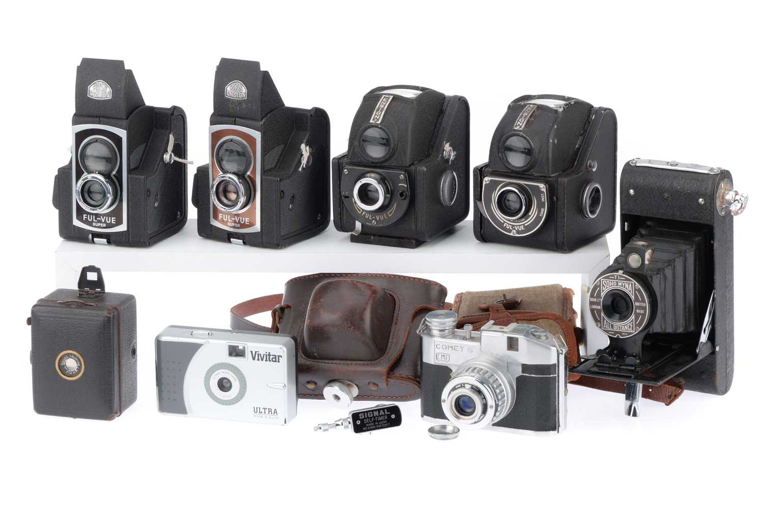 Lot 203 - A Mixed Selection of Film Cameras,