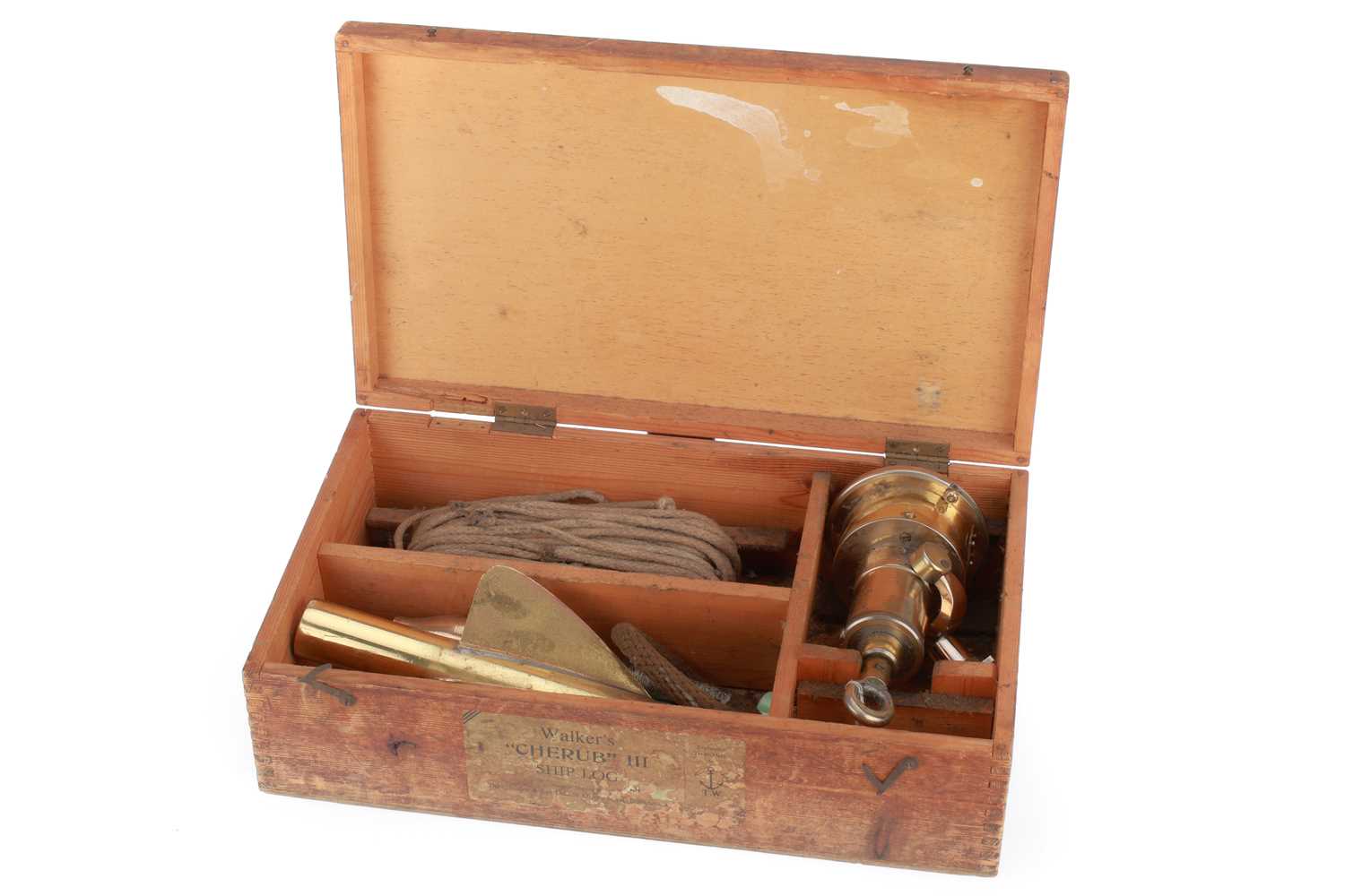 Lot 853 - Large Cased Ships Log by Walker,