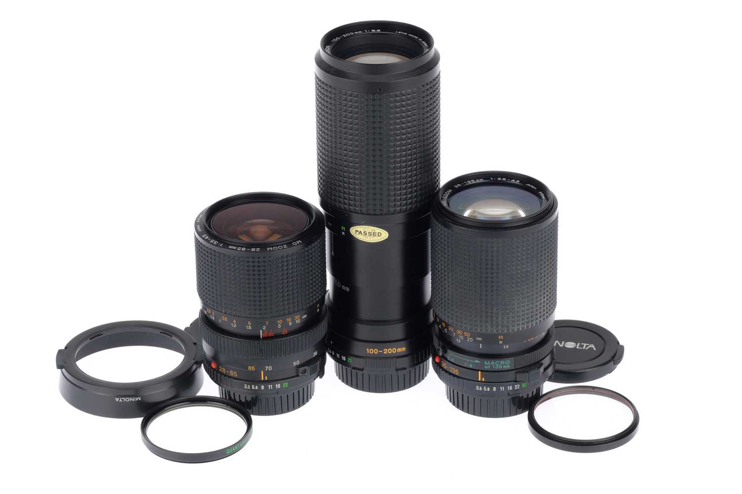 Lot 233 - A Group of Minolta Zoom Lenses,
