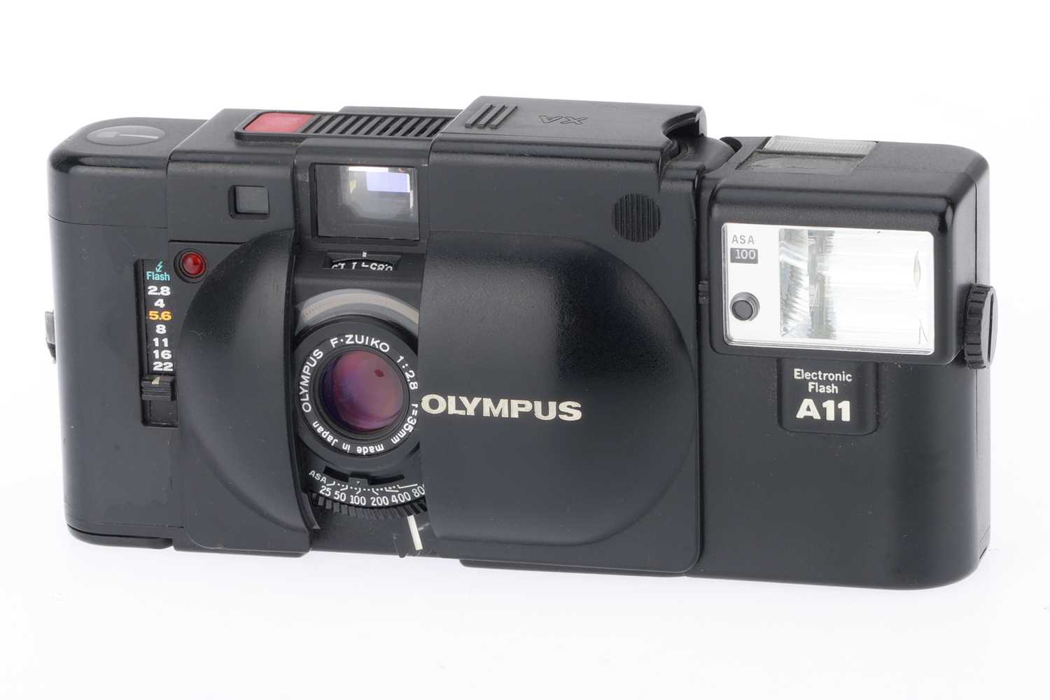 Lot 140 - An Olympus XA 35mm Camera,