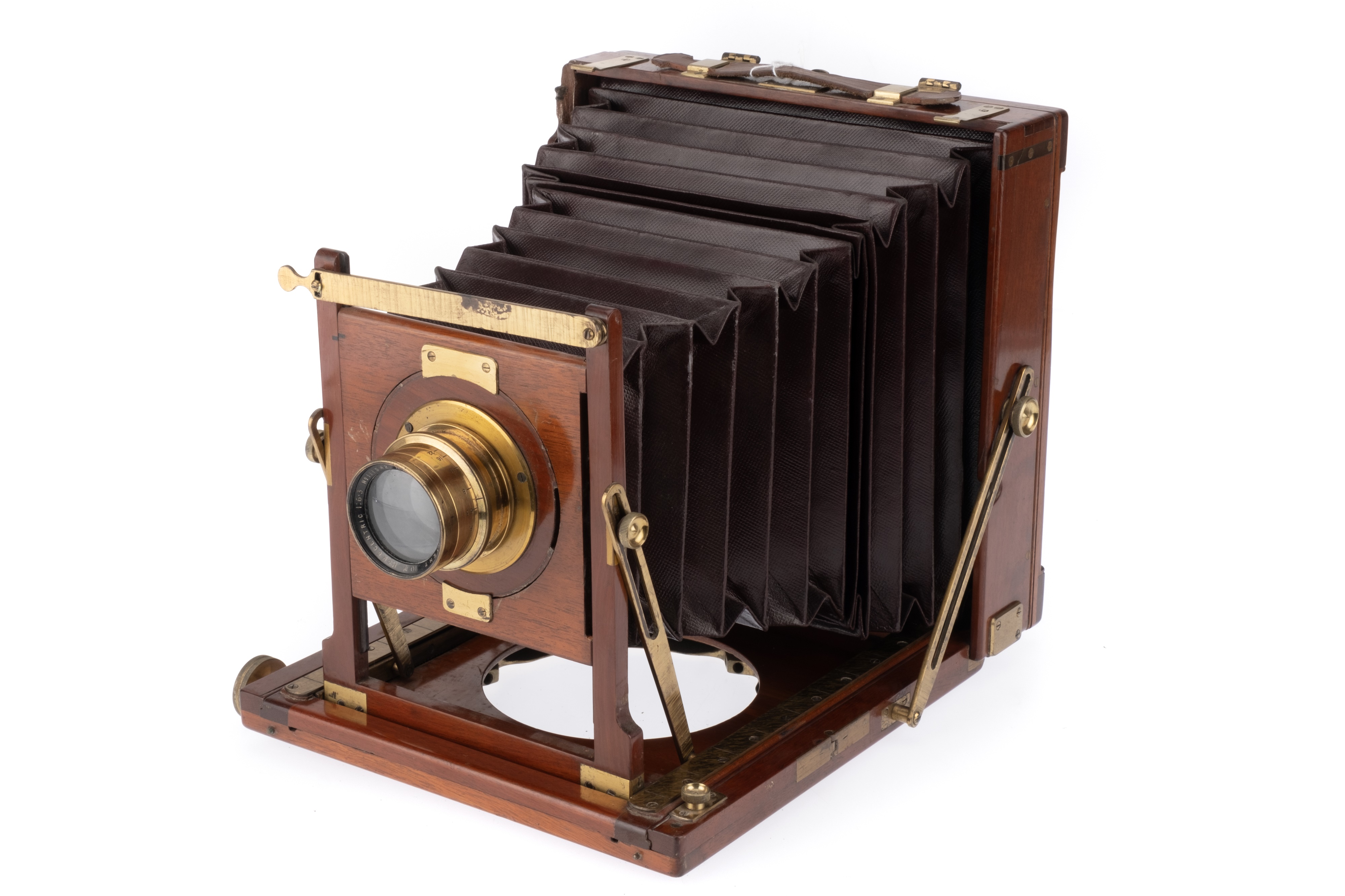 Lot 312 - An English Victorian Full Plate Field Camera,