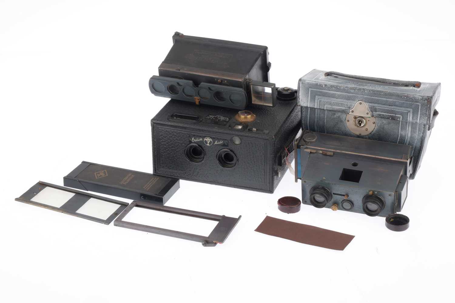 Lot 197 - A Collection of Three Stereo Cameras,