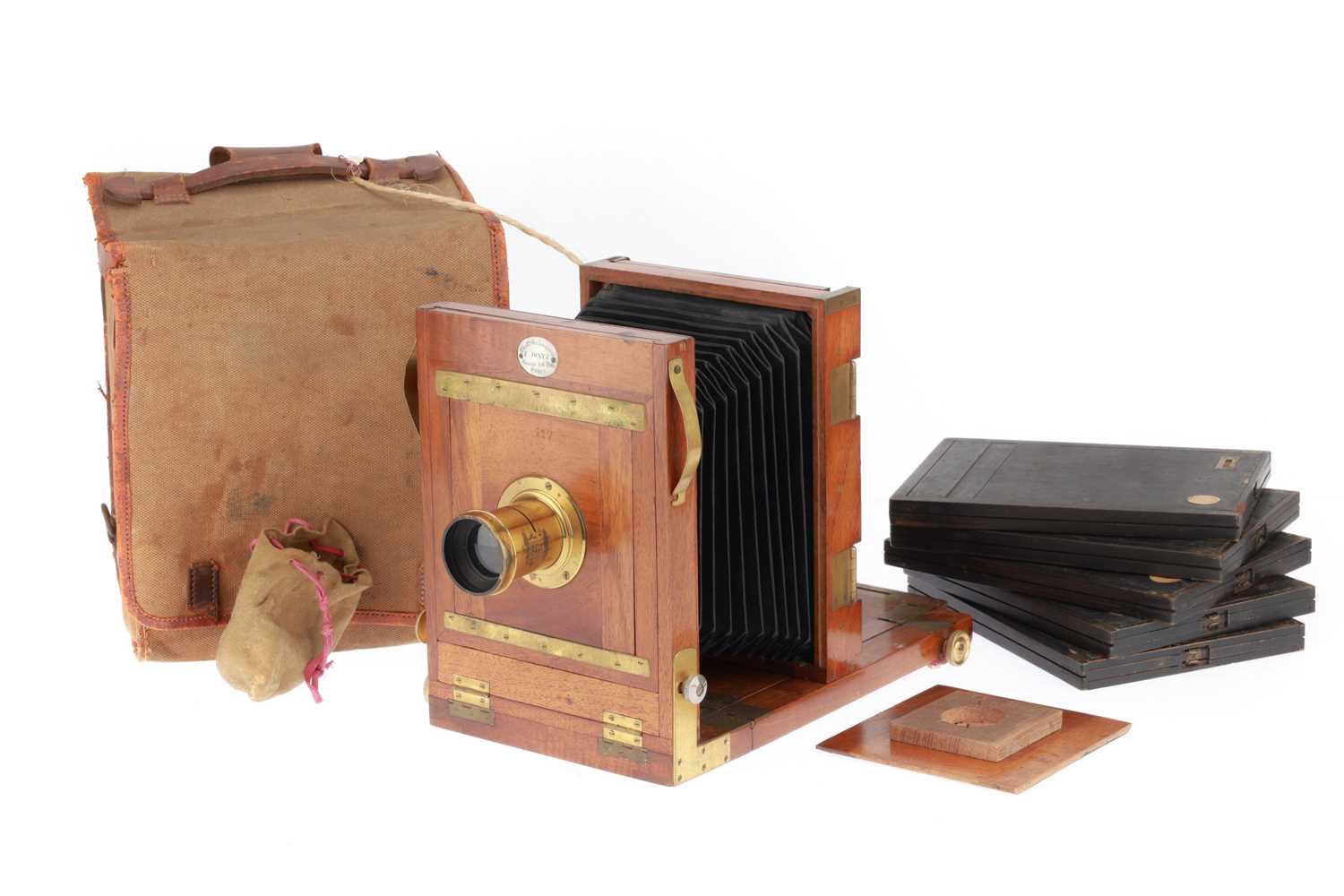 Lot 199 - A French 5x7 Inch Tailboard Camera,
