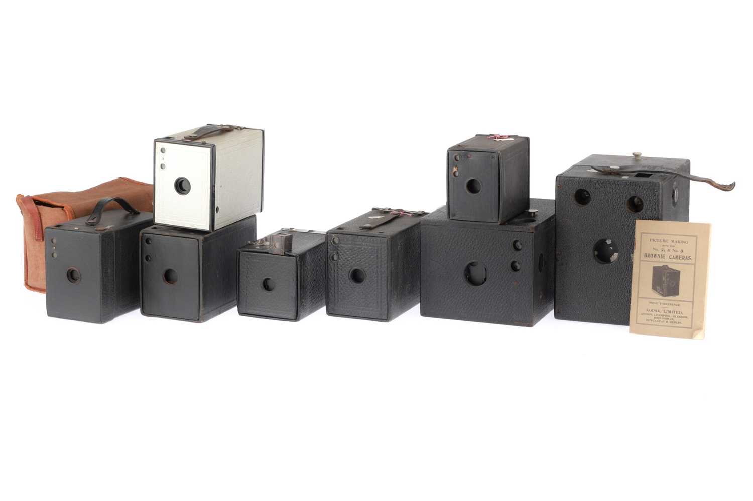 Lot 319 - A Collection of Kodak Box Cameras,