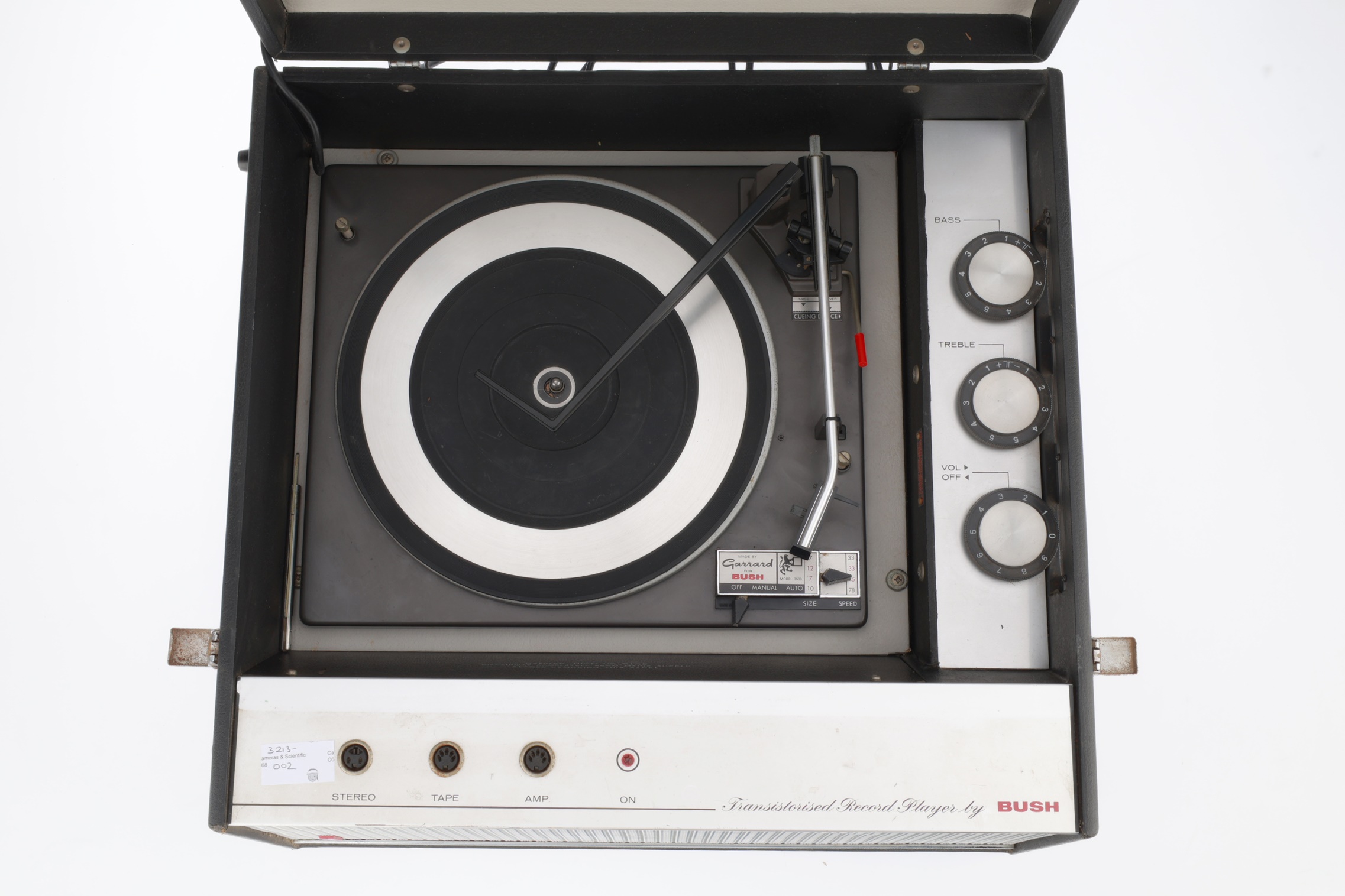 Lot 542 - A Bush Garrard Portable Record Player,