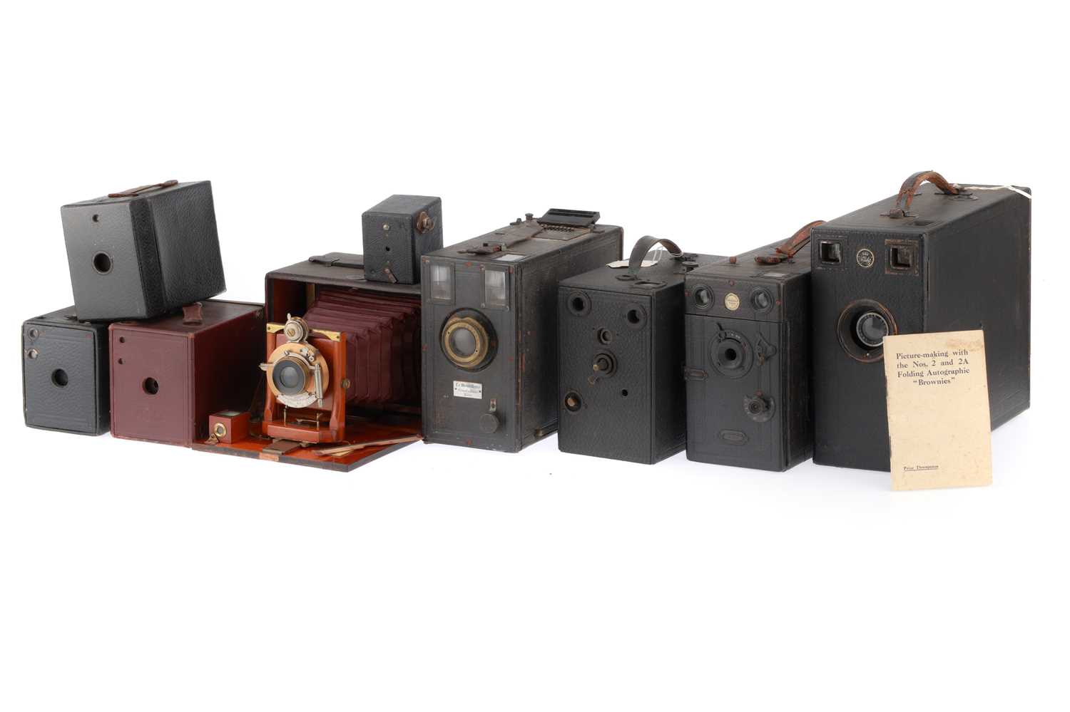 Lot 308 - A Selection of Box and Falling Plate Cameras,