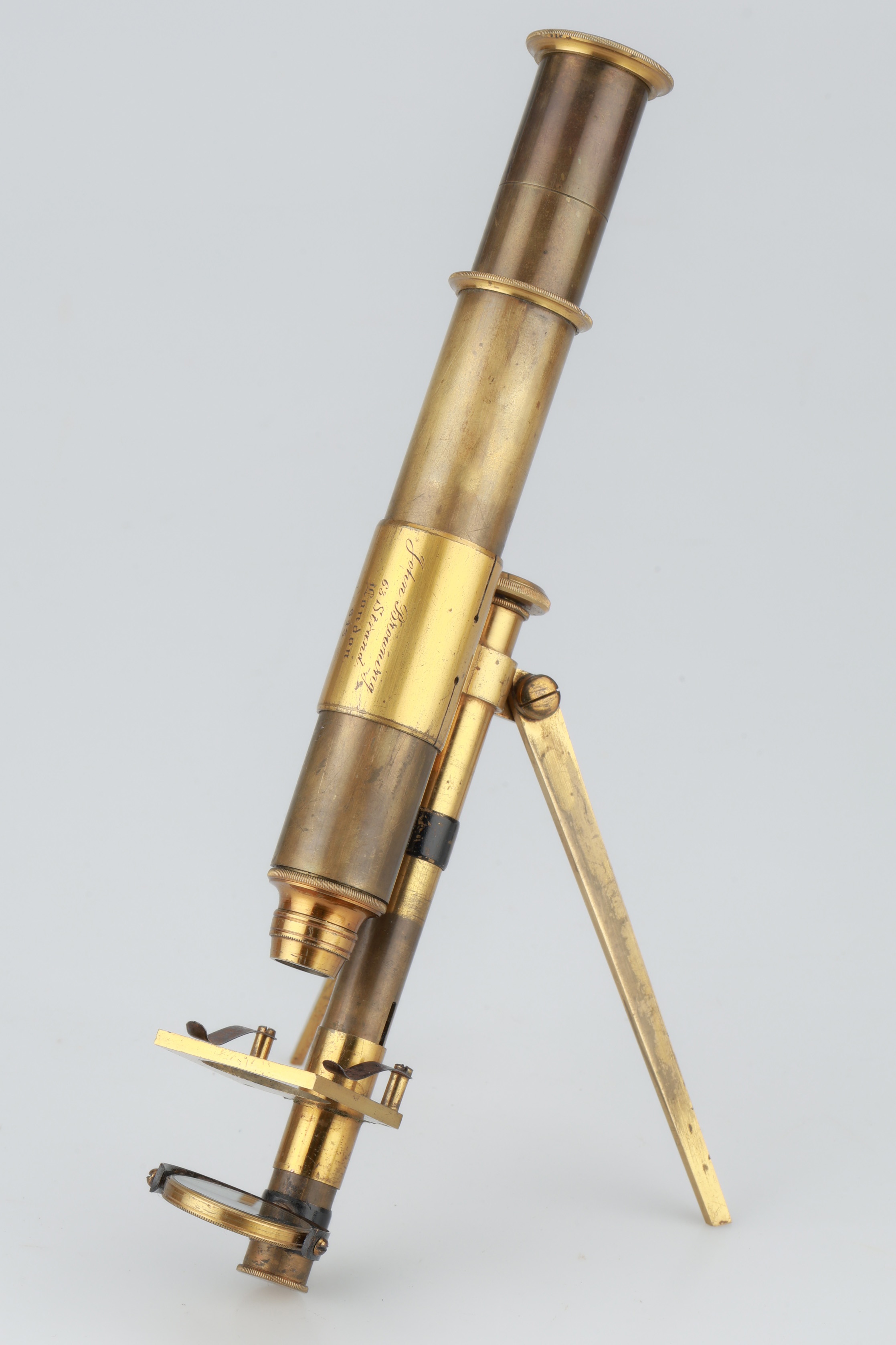 Lot 236 - John Browning Folding Microscope,