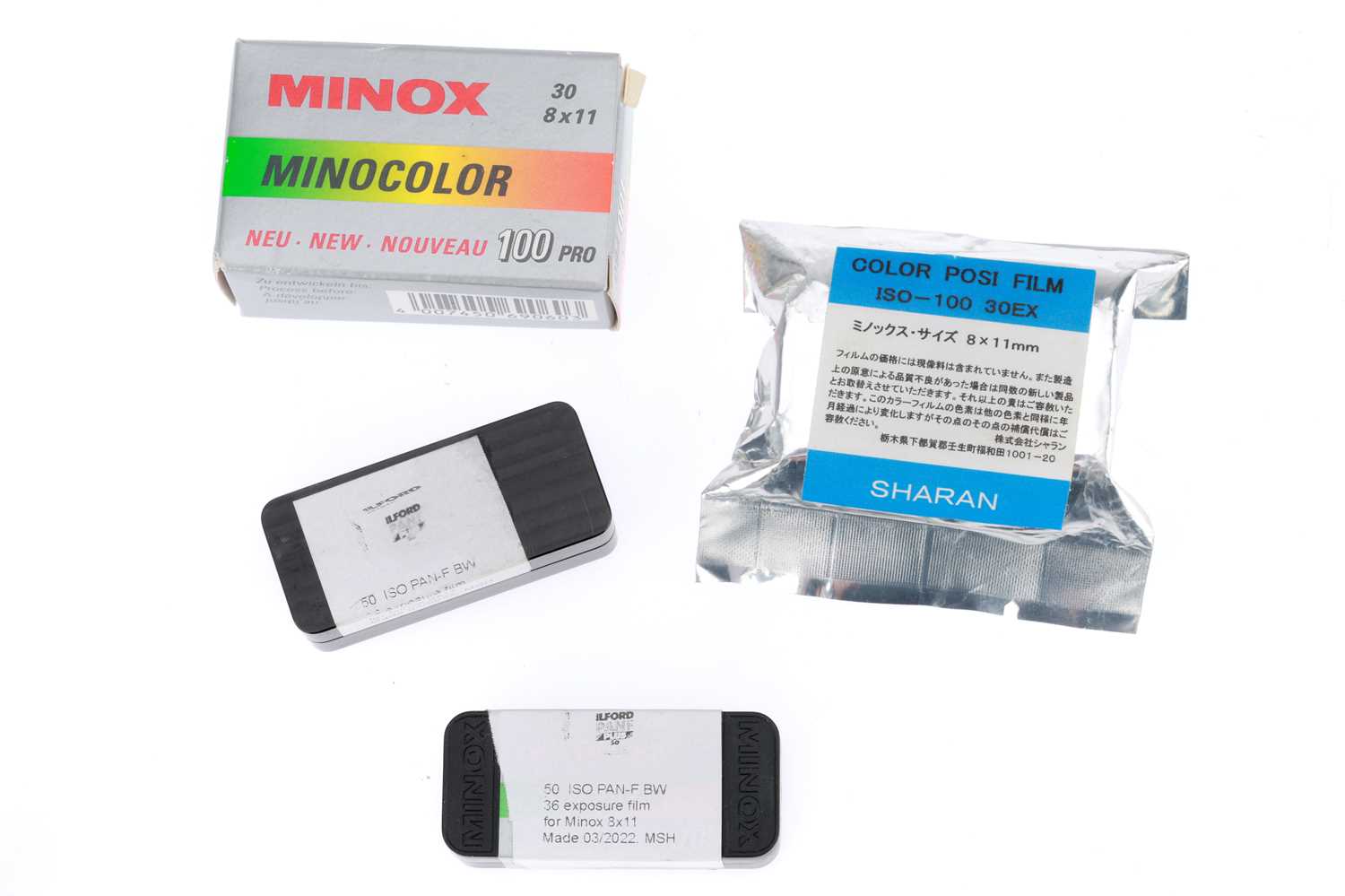 Lot 396 - Metal Minox Film Canister & Case,