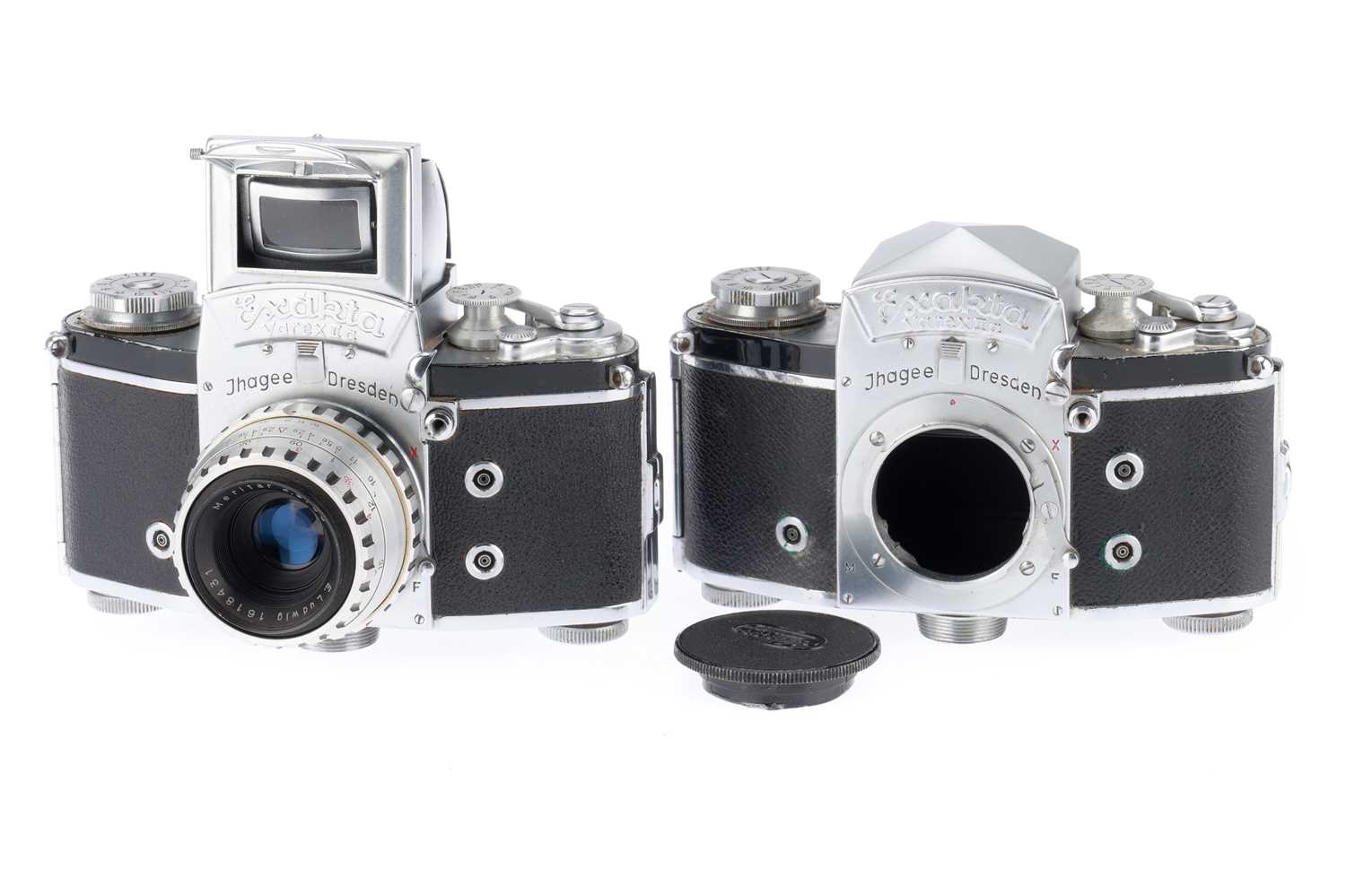 Lot 76 - A Pair of Ihagee Exakta Varex IIa Cameras,