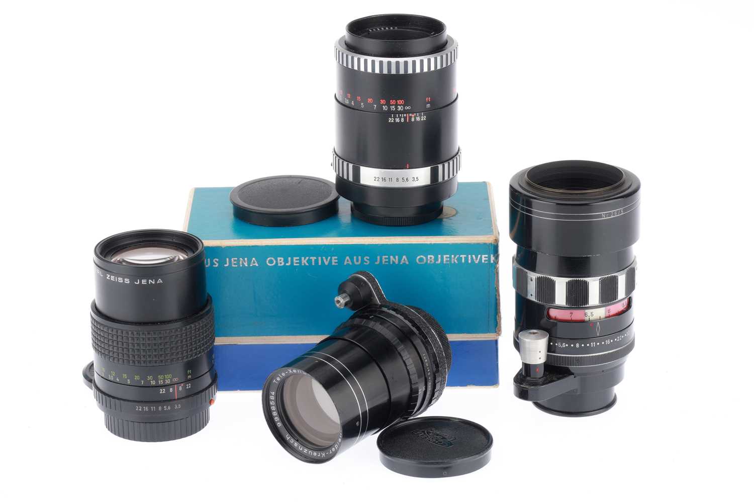 Lot 358 - A Group of 135mm Telephoto Lenses,