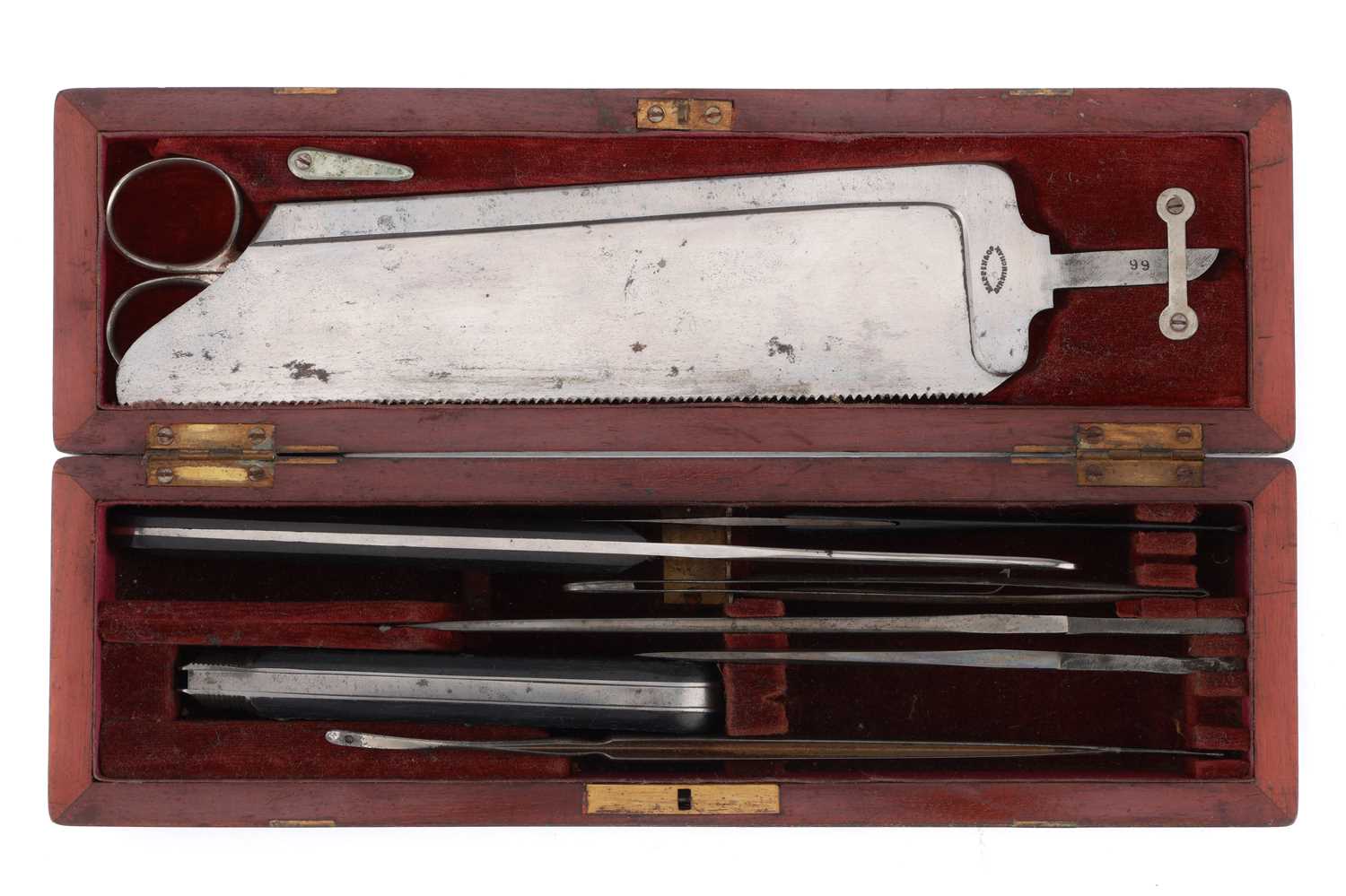 Lot 842 - Small Case of Surgeons Surgical Instruments,