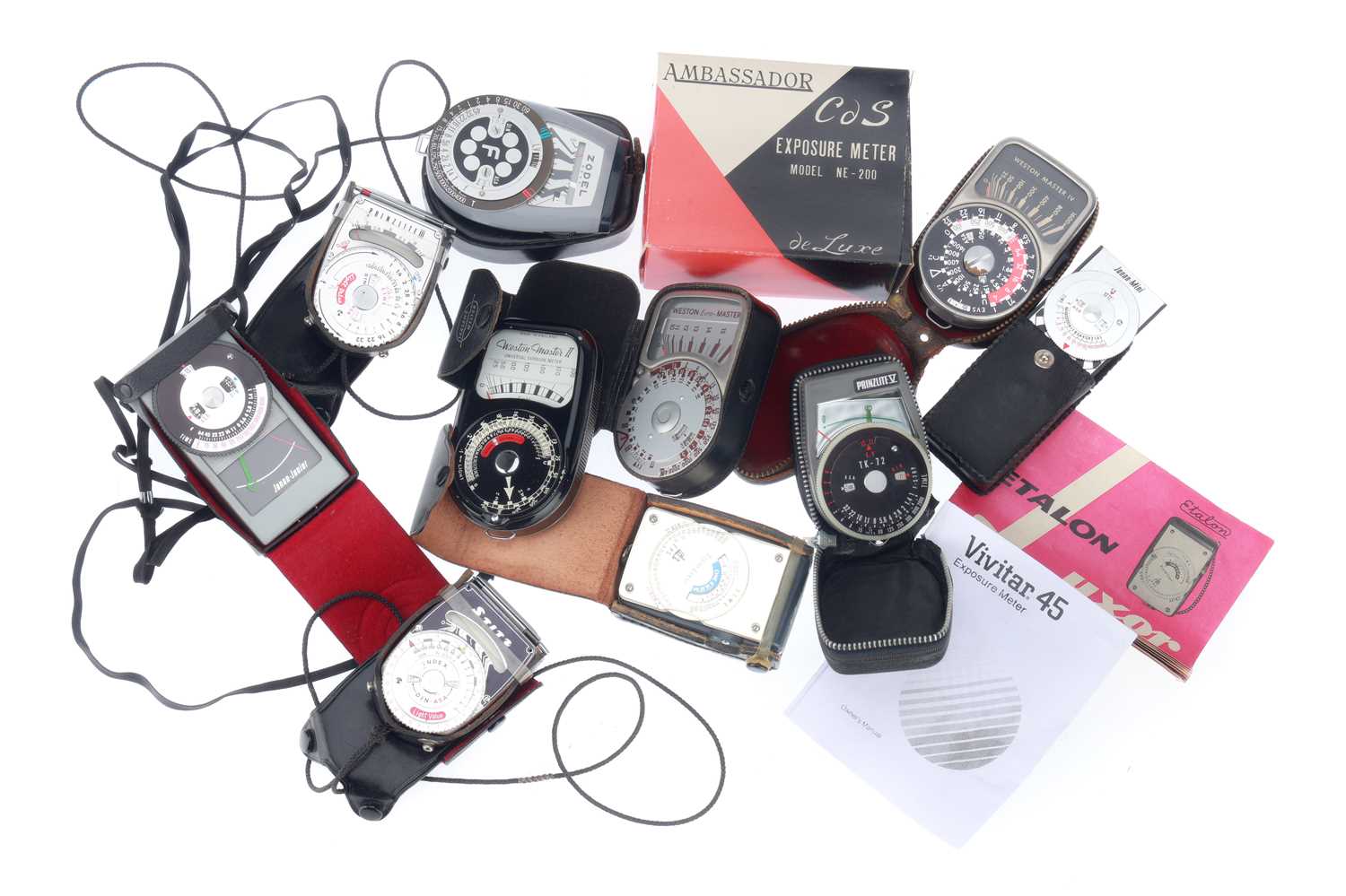 Lot 287 - A Selection of Exposure Meters,