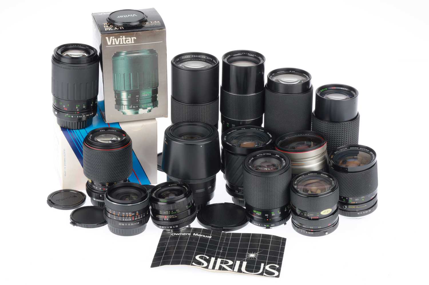 Lot 234 - A Selection of Camera Lenses,