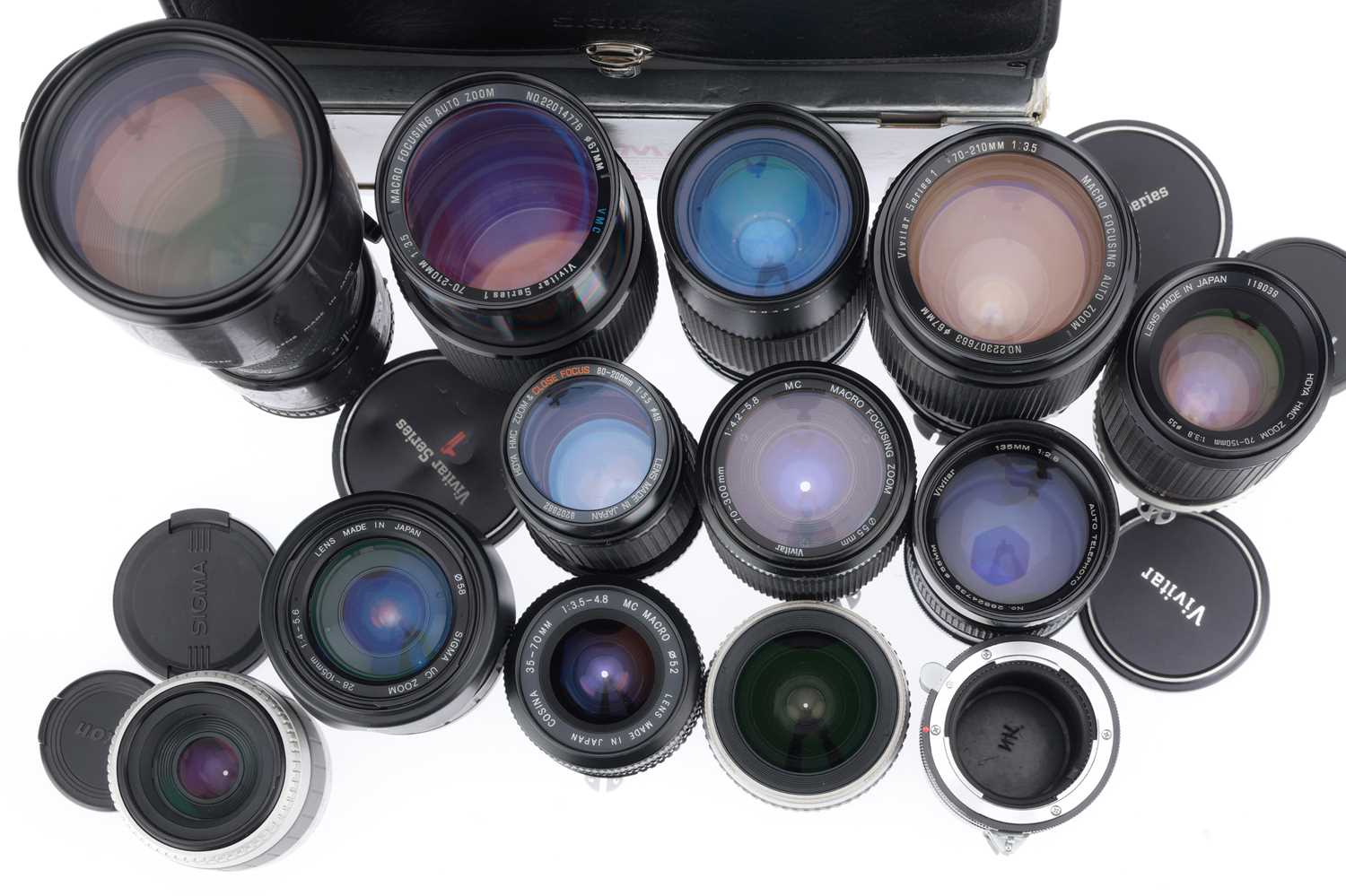 Lot 235 - A Selection of Camera Lenses,