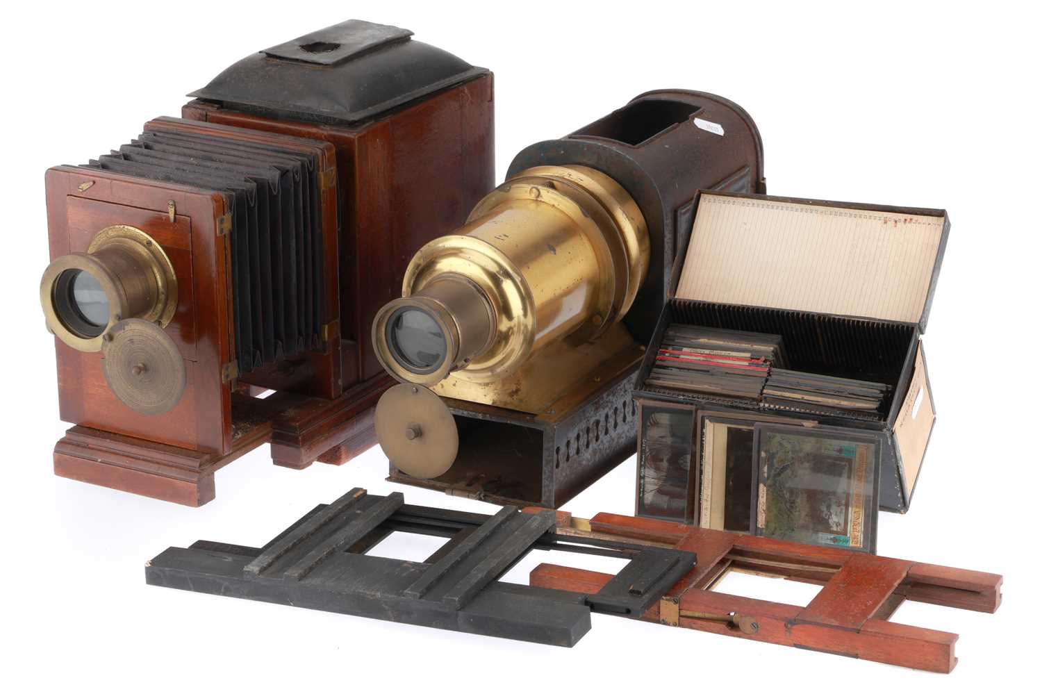 Lot 526 - Collection of Magic Lanterns & Parts,