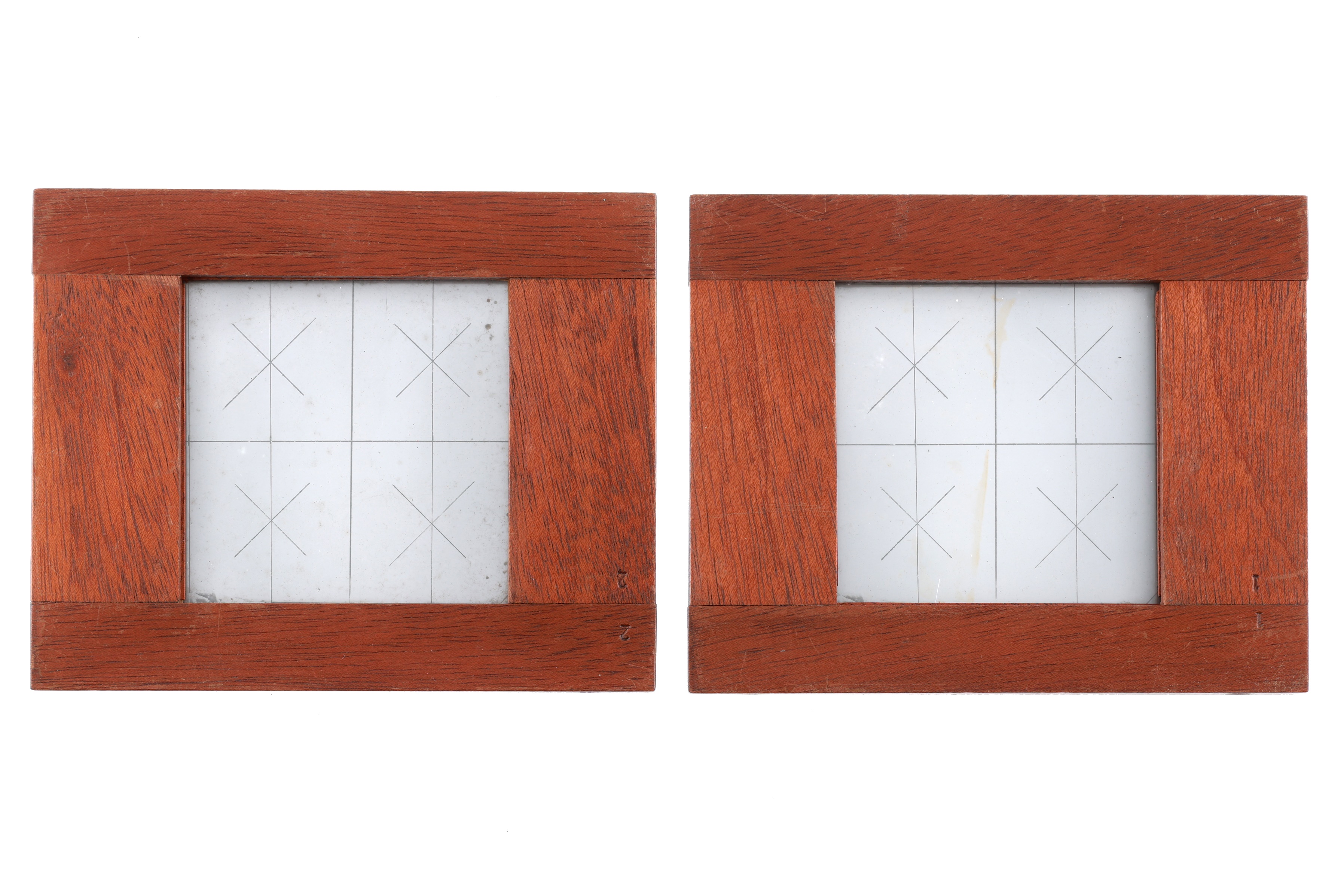 Lot 665 - Magic Lantern Slides, pair of registration