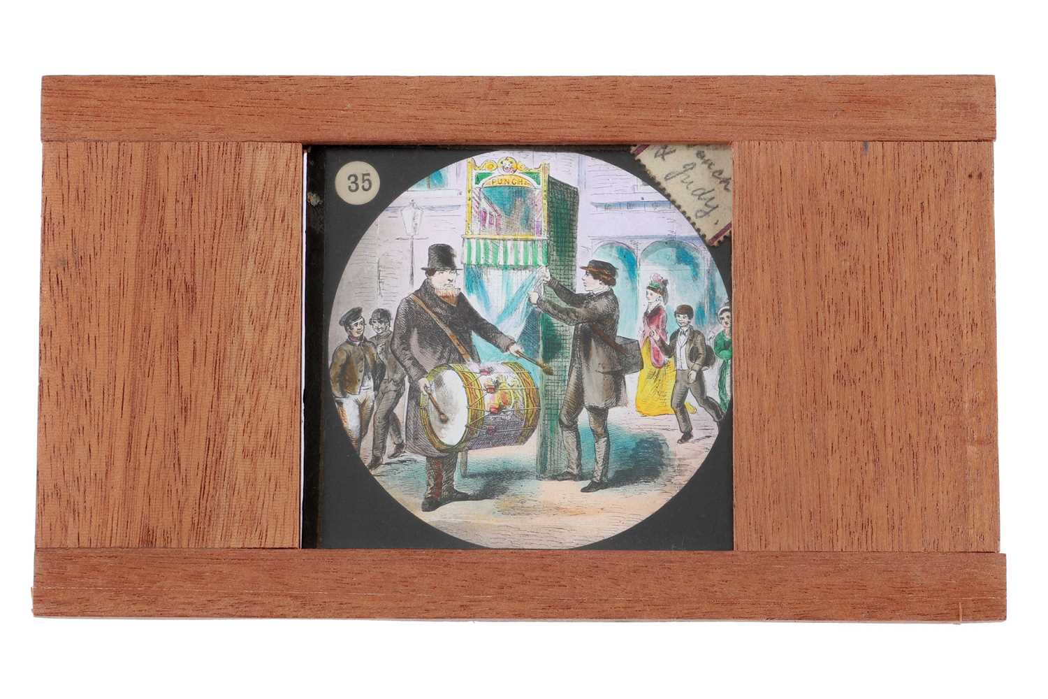 Lot 670 - Magic Lantern Slide, 'Punch and Judy Theatre