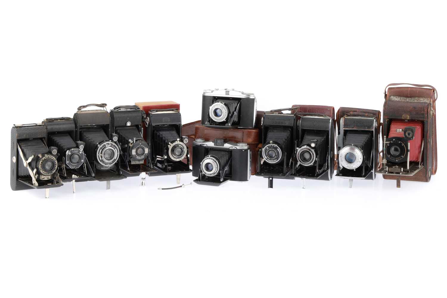 Lot 147 - A Selection of Folding Cameras,