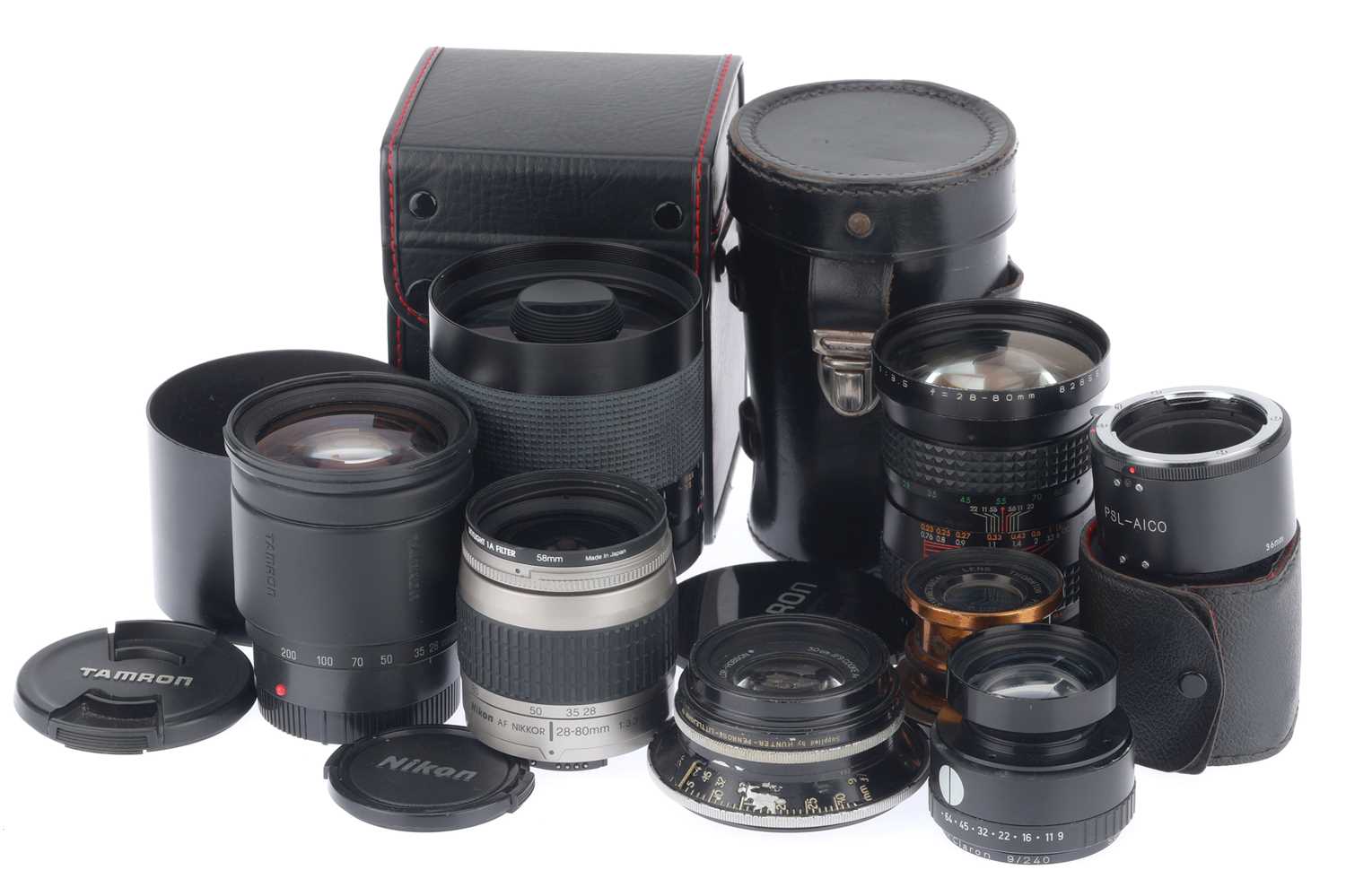 Lot 177 - A Group of Mixed Camera Lenses,