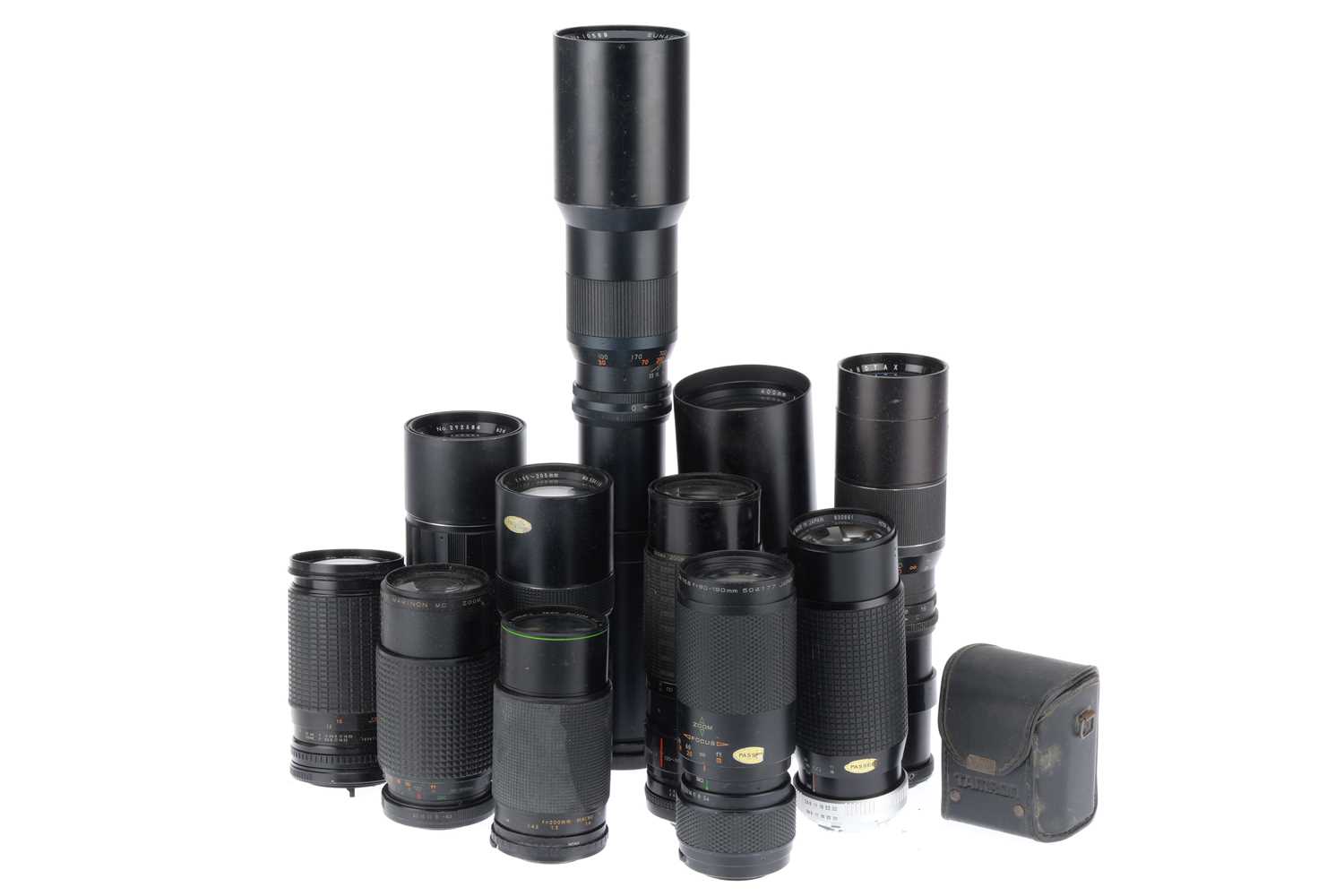 Lot 183 - A Selection of Camera Zoom Lenses,