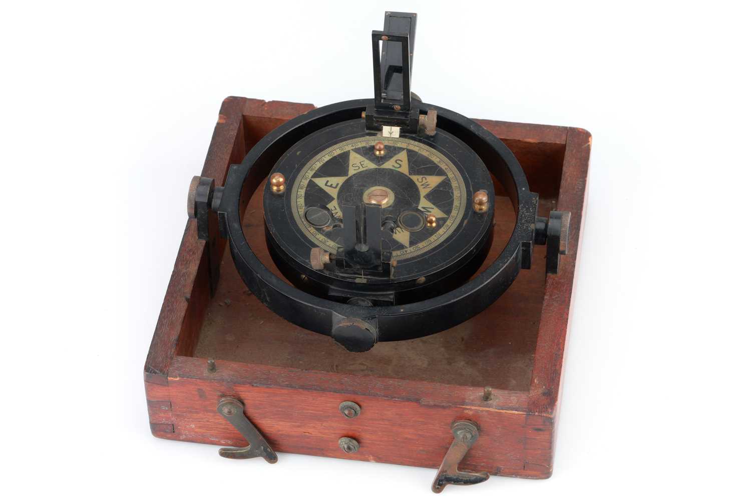 Lot 282 - Ships Bearing Plate Compass,
