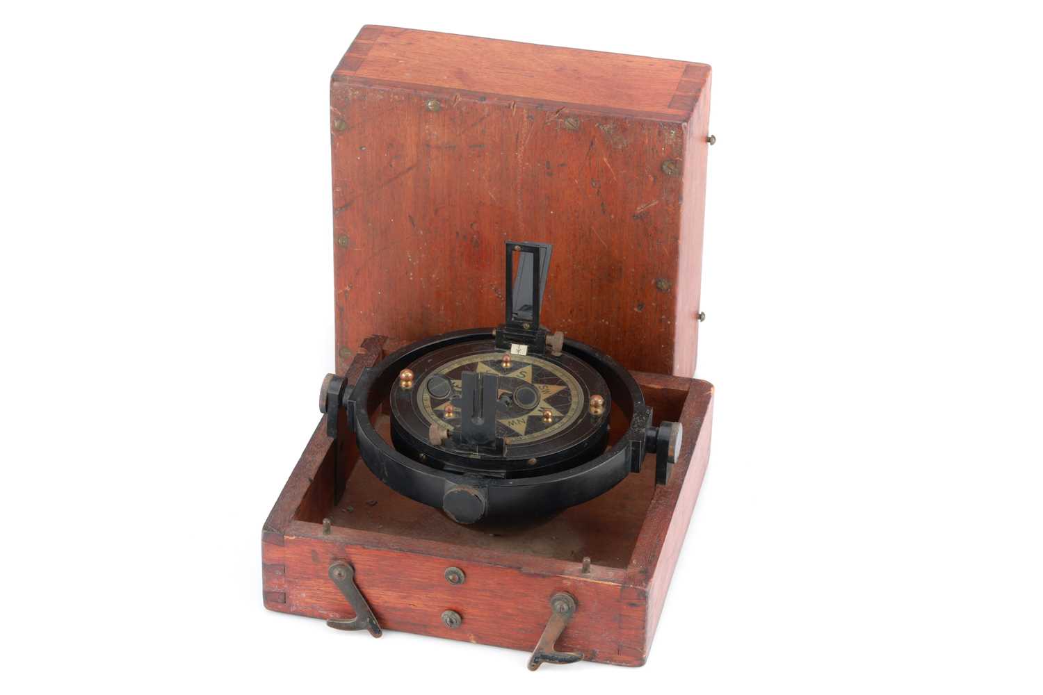 Lot 282 - Ships Bearing Plate Compass,