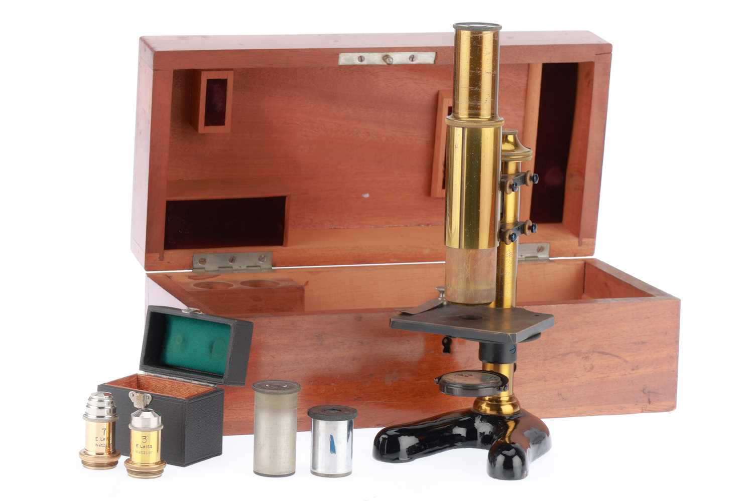 Lot 443 - Early Leitz Microscope,