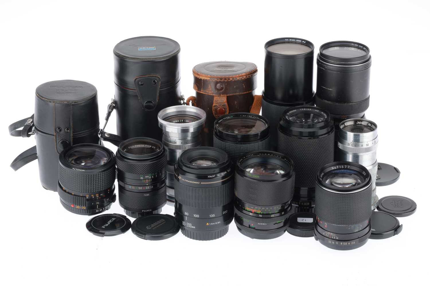 Lot 173 - A Selection of Camera Lenses,
