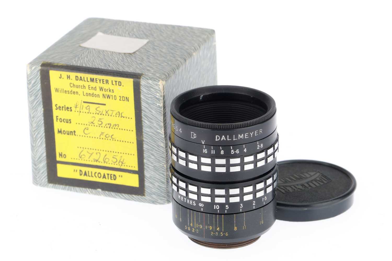 Lot 175 - A Dallmeyer f/1.9 Sixtac Lens,