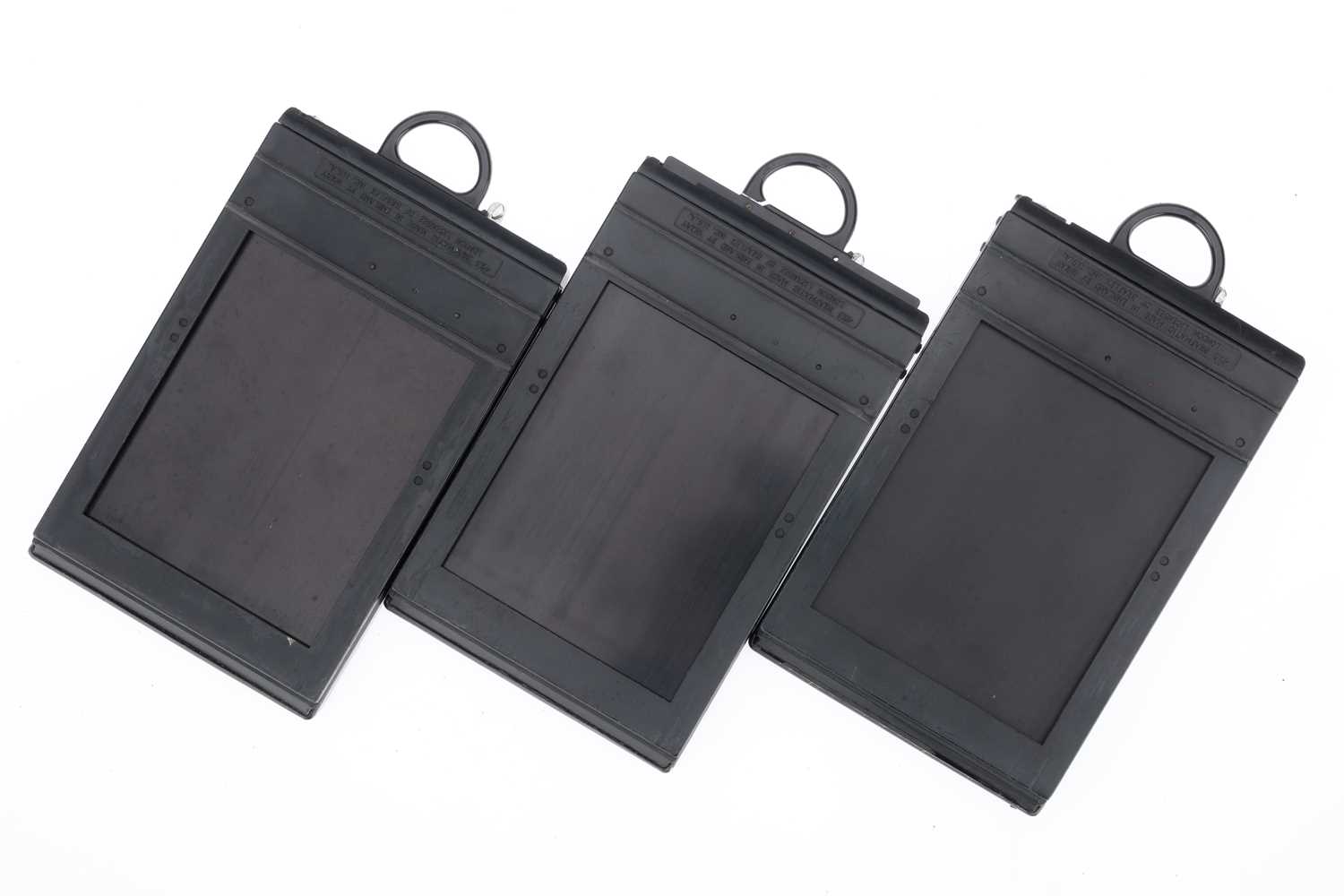 Lot 359 - A Trio of Graflex 45 Graphic Film Holders,